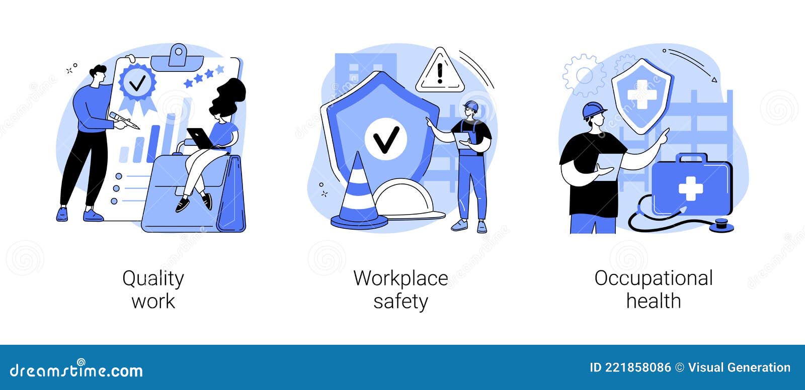 Working Environment Abstract Concept Vector Illustrations. Stock Vector ...