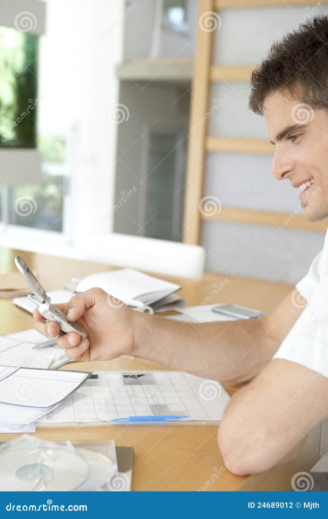 Working on Finances at Home Stock Photo - Image of pens, growth: 24689012