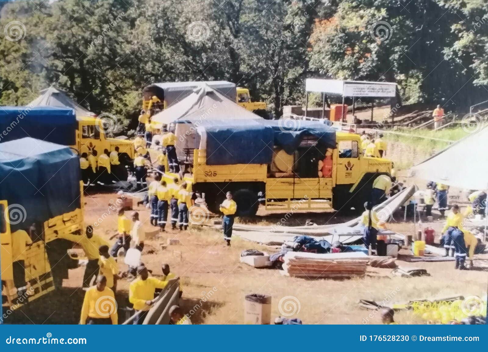 Working on Fire, during Training Camp, Preparing Fire Season Editorial ...