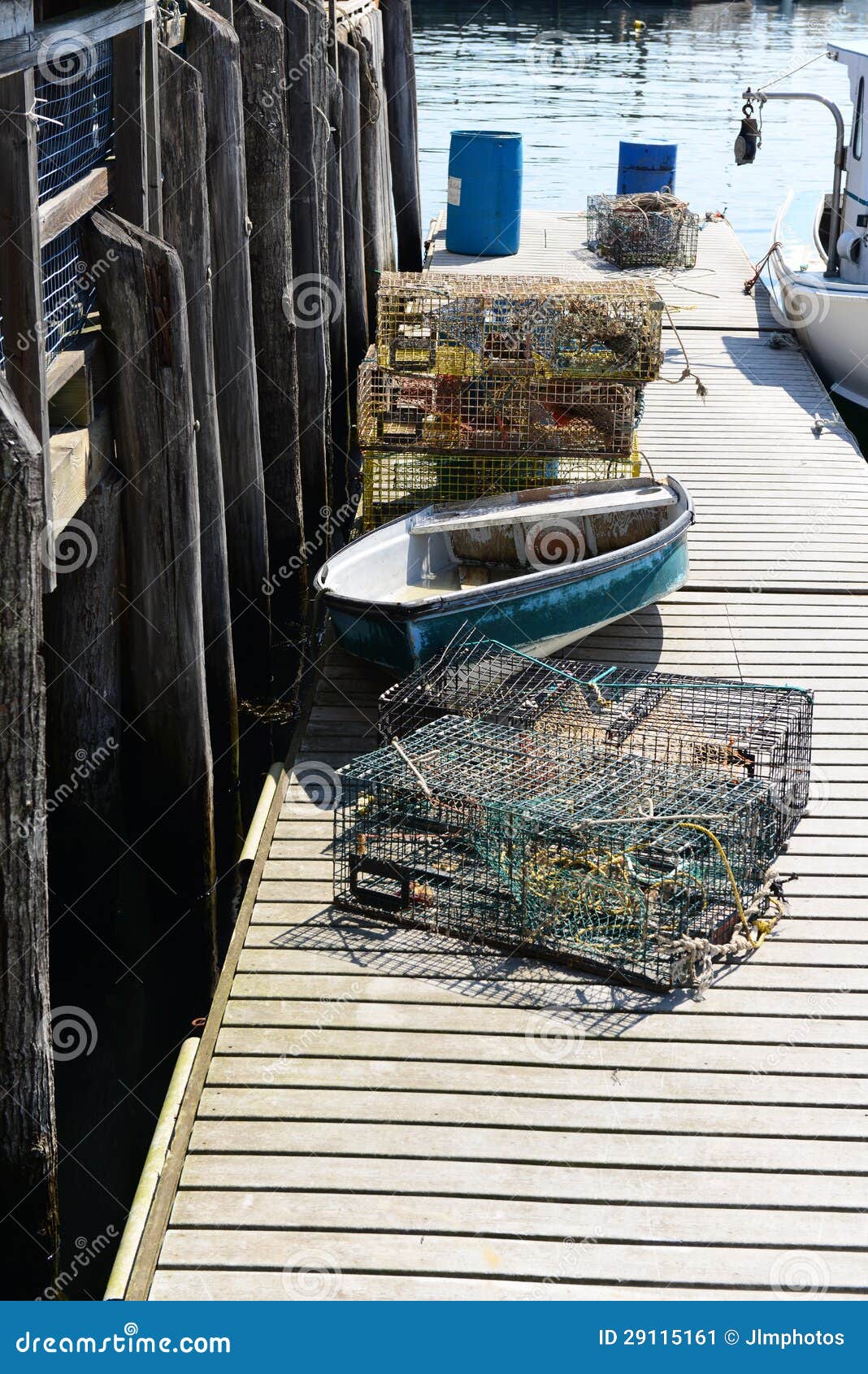 Working Fishing Dock stock image. Image of blue, nylon - 29115161