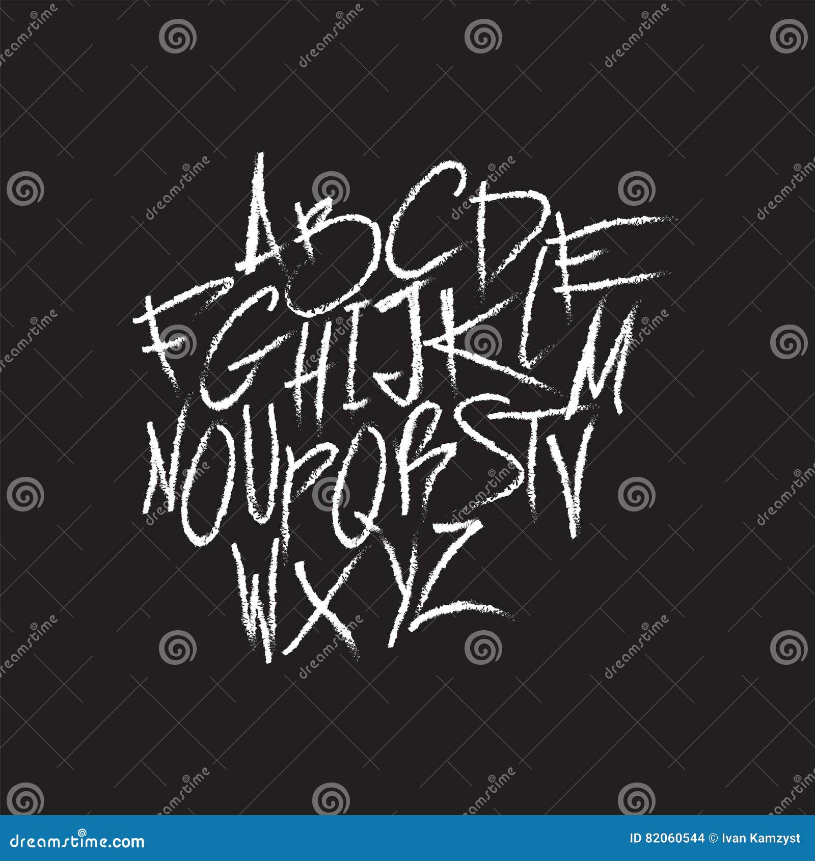 Handwritten Grunge Scratch Type Font Stock Illustrations – 490 ...