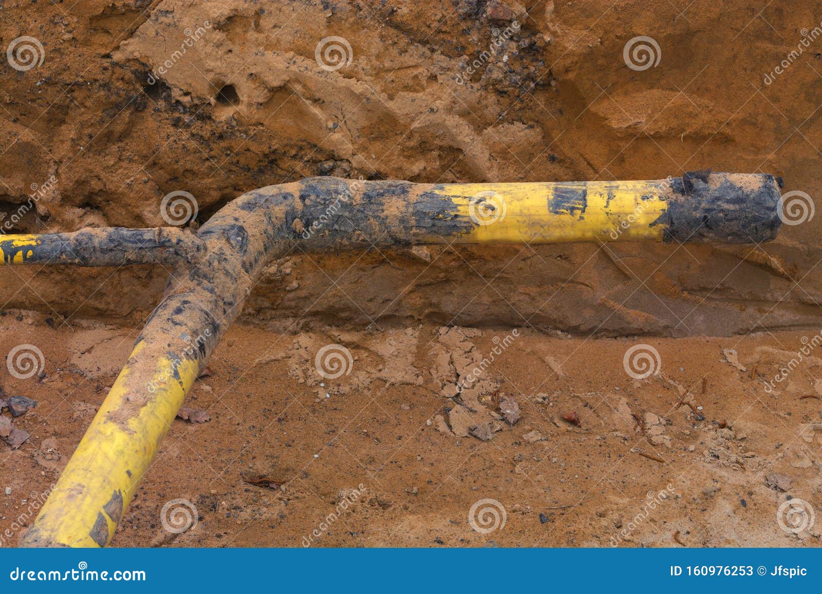 Working on the gas supply stock image. Image of manufacturing - 160976253