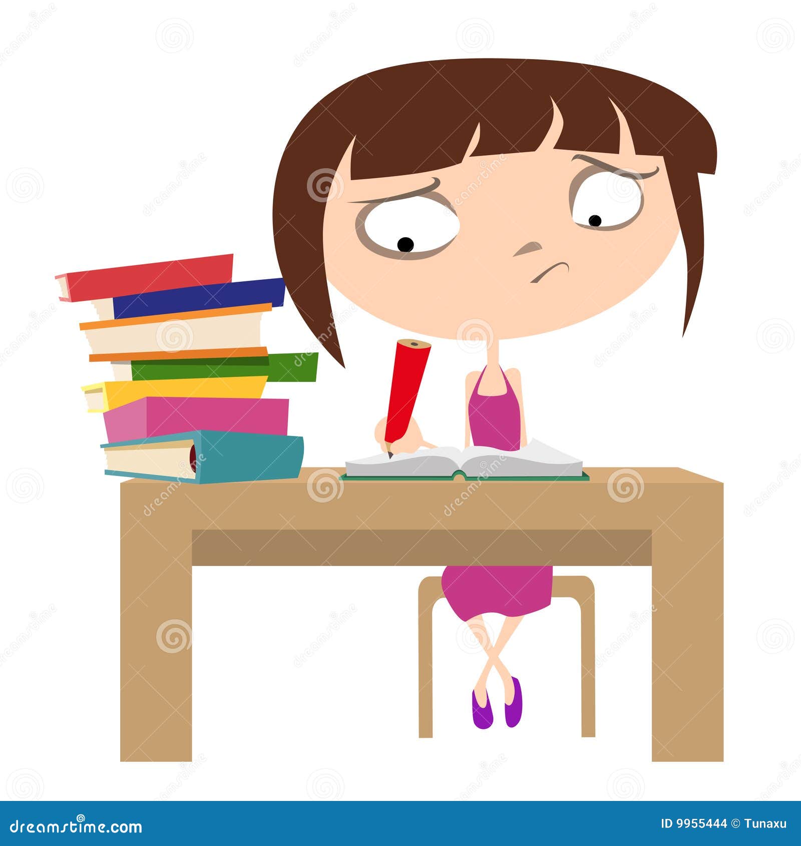 Working girl stock vector. Illustration of business, woman - 9955444