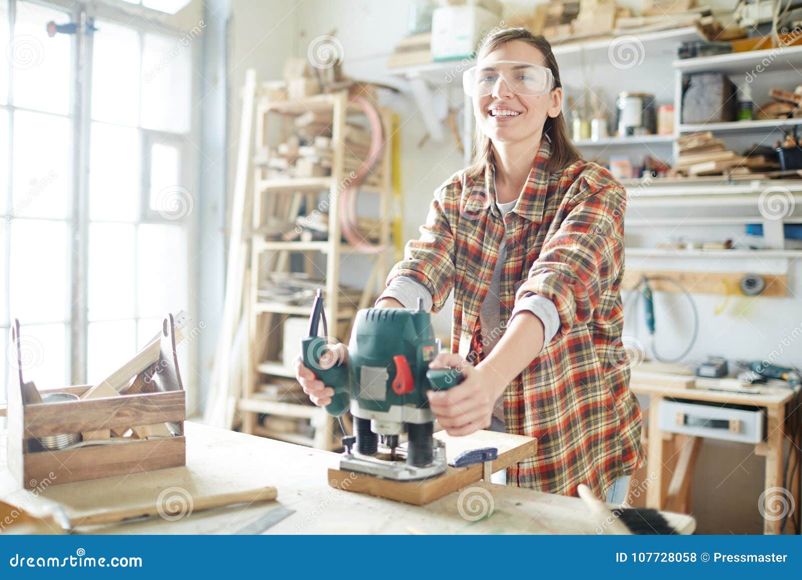 Working with grinder stock photo. Image of adult, carpenter - 107728058