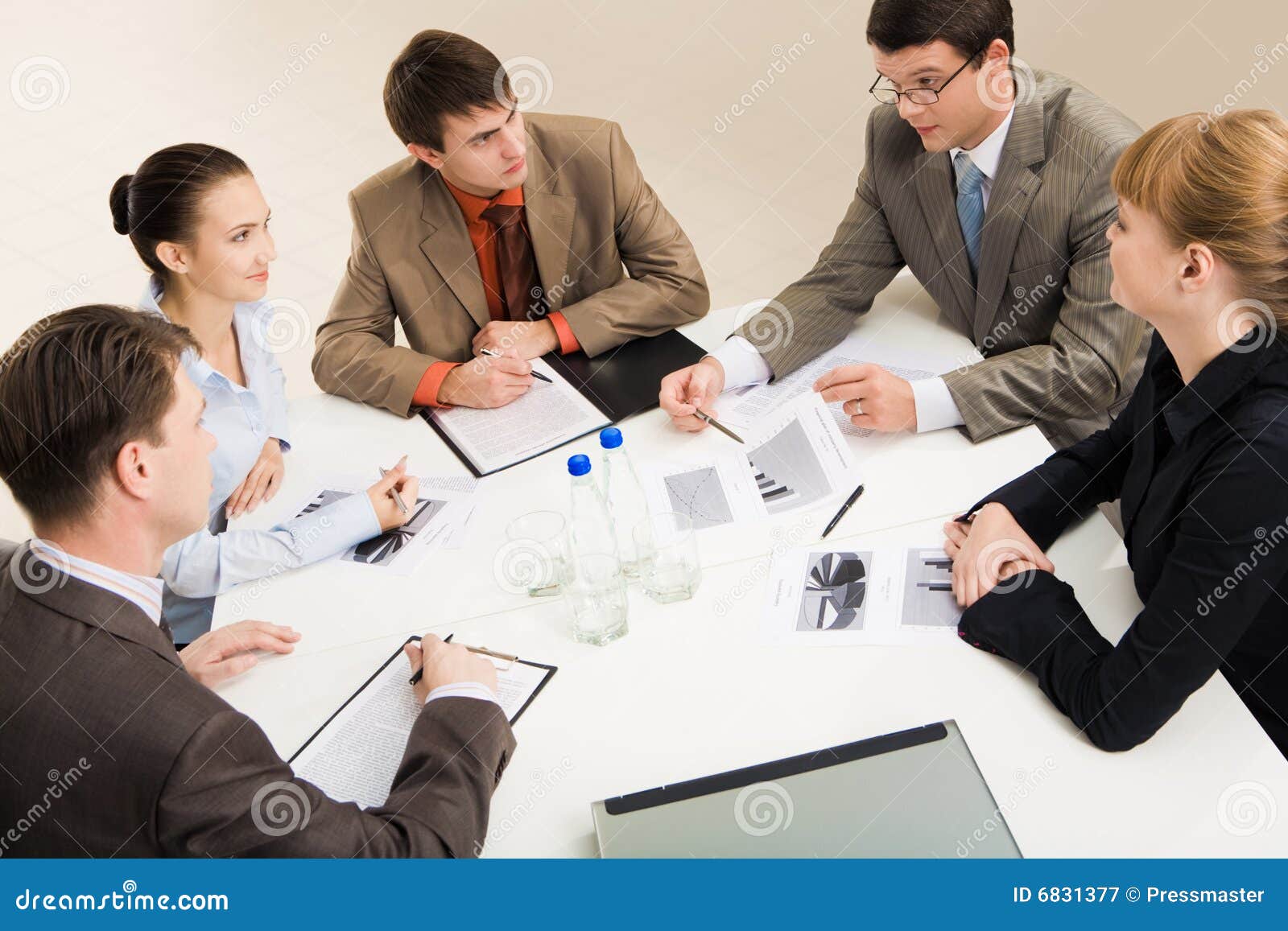 Working in group stock image. Image of partnership, office - 6831377
