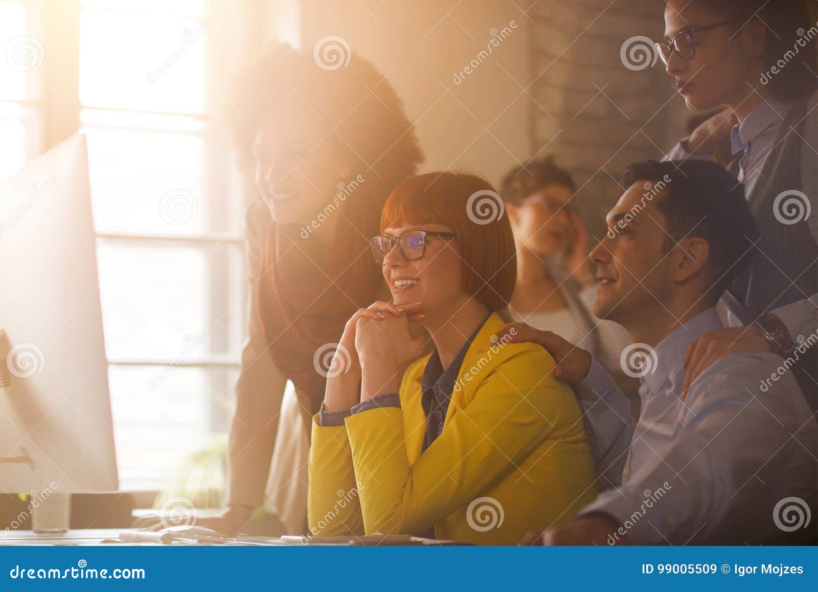 Working Group on Briefing in Office Stock Image - Image of employees ...