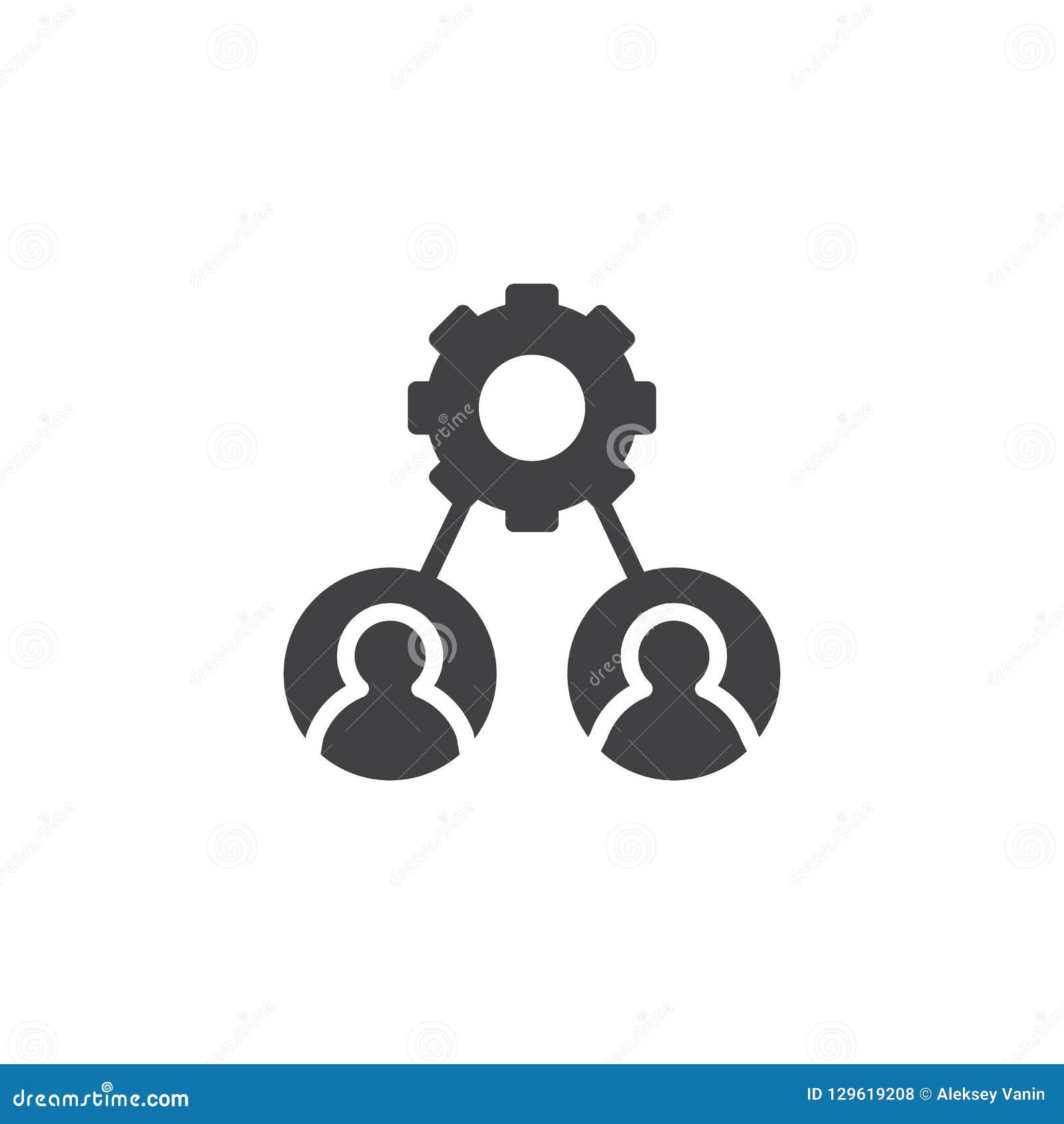 Working group vector icon stock vector. Illustration of glyph - 129619208