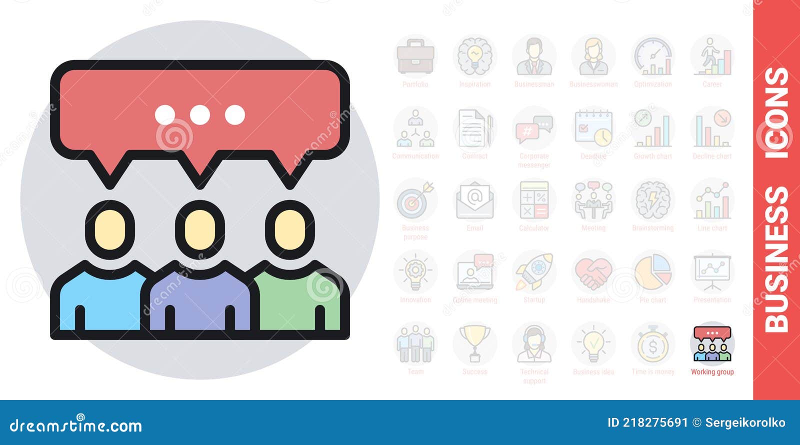 Workgroup People Symbol Icon, Black Vector Sign With Editable Strokes ...