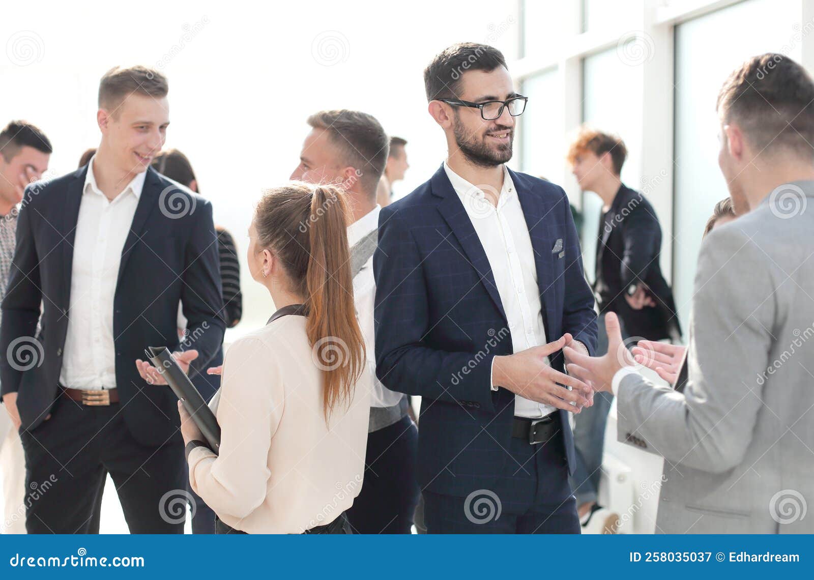 Working Group at the Workplace in the Office Stock Image - Image of ...