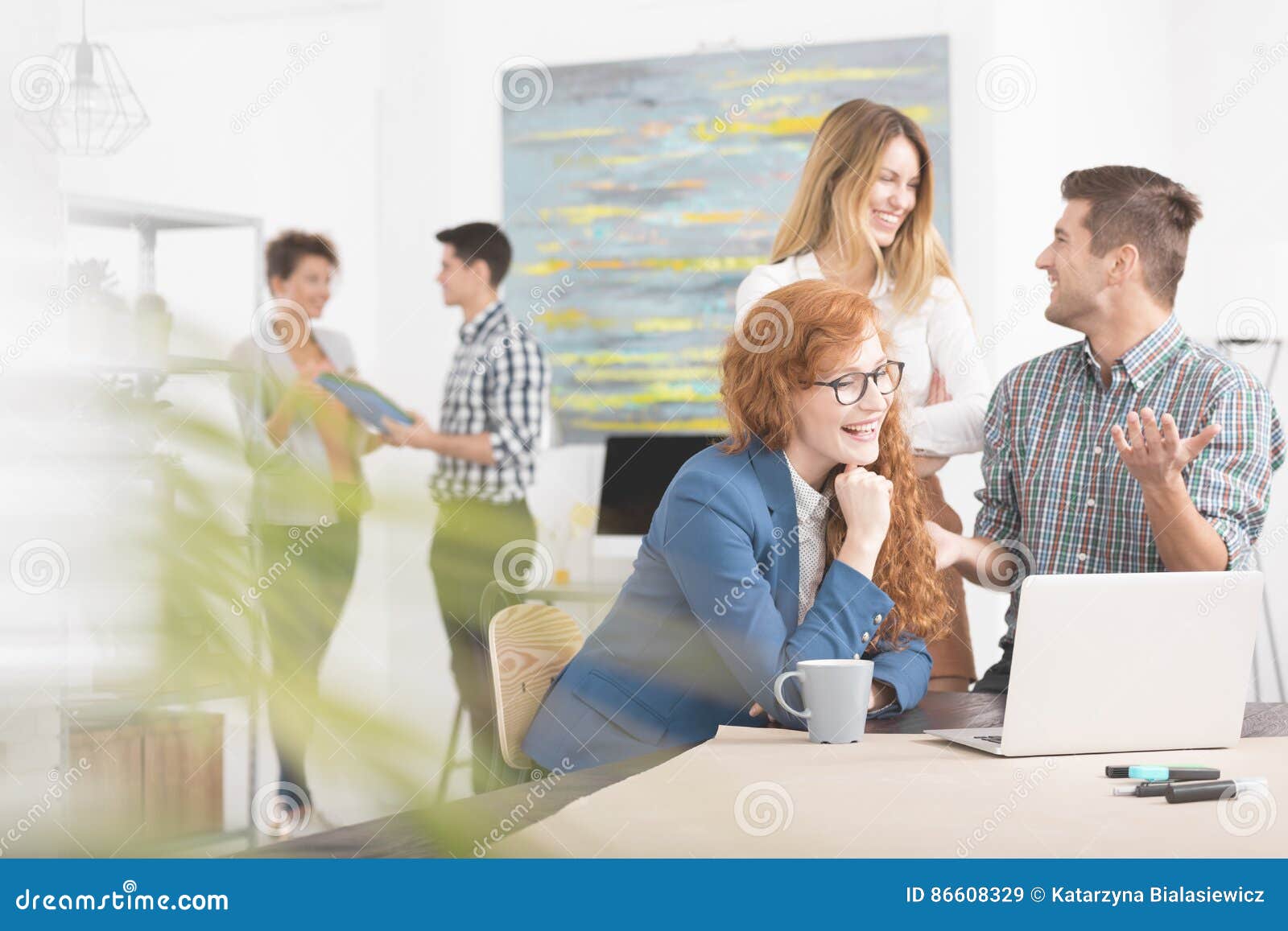 Working in a group stock image. Image of creative, atmosphere - 86608329