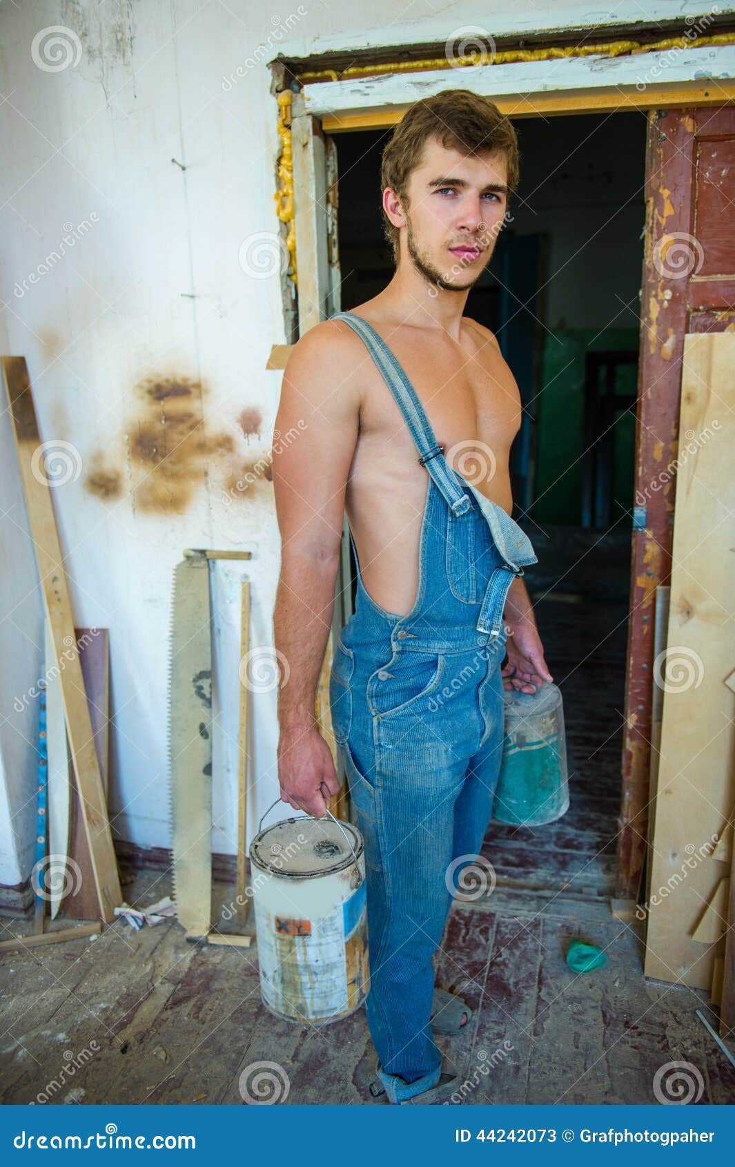 Working guy stock image. Image of handsome, portrait - 44242073