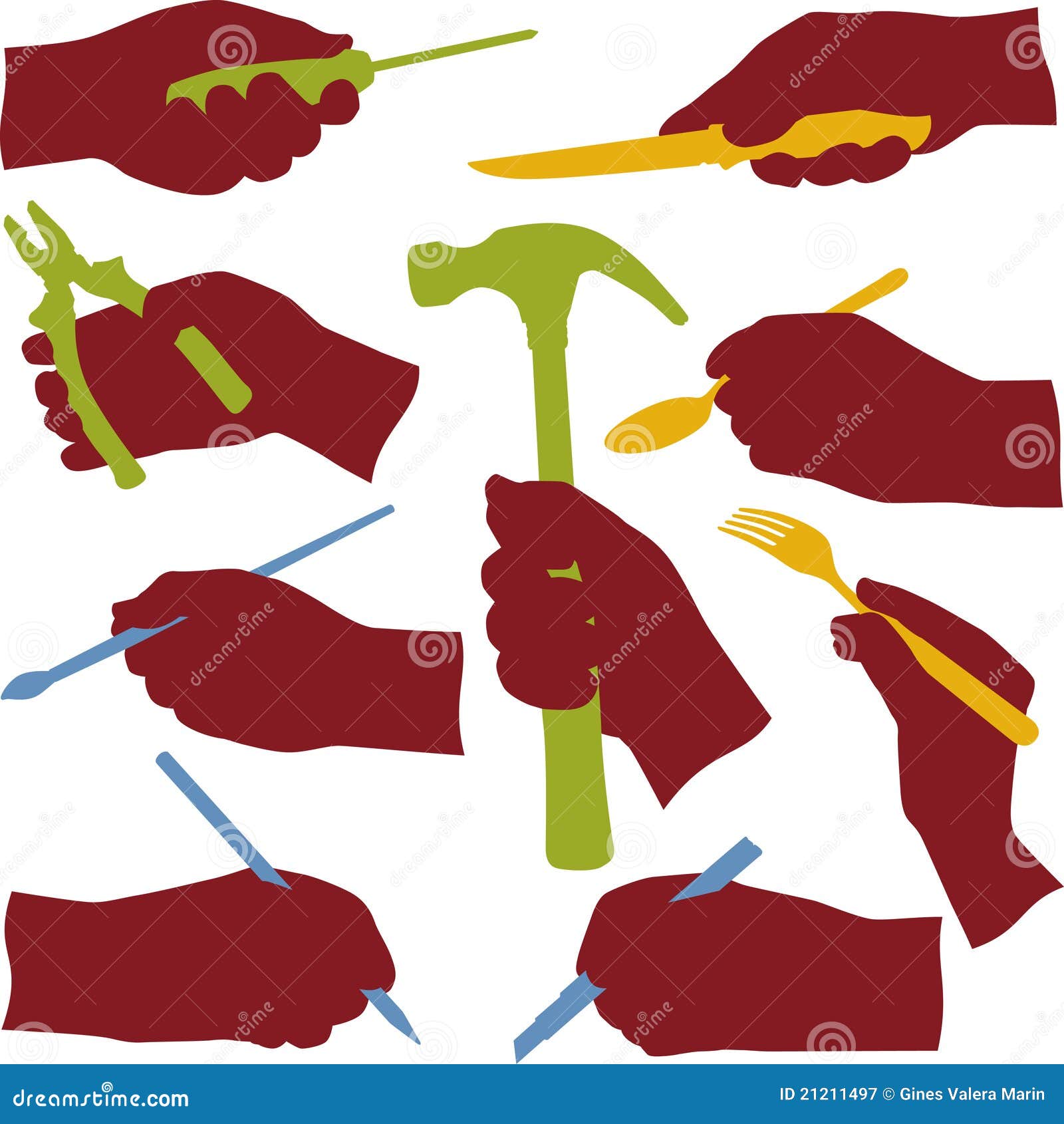 Working Hands In A Group, Charity Vector Logo | CartoonDealer.com ...