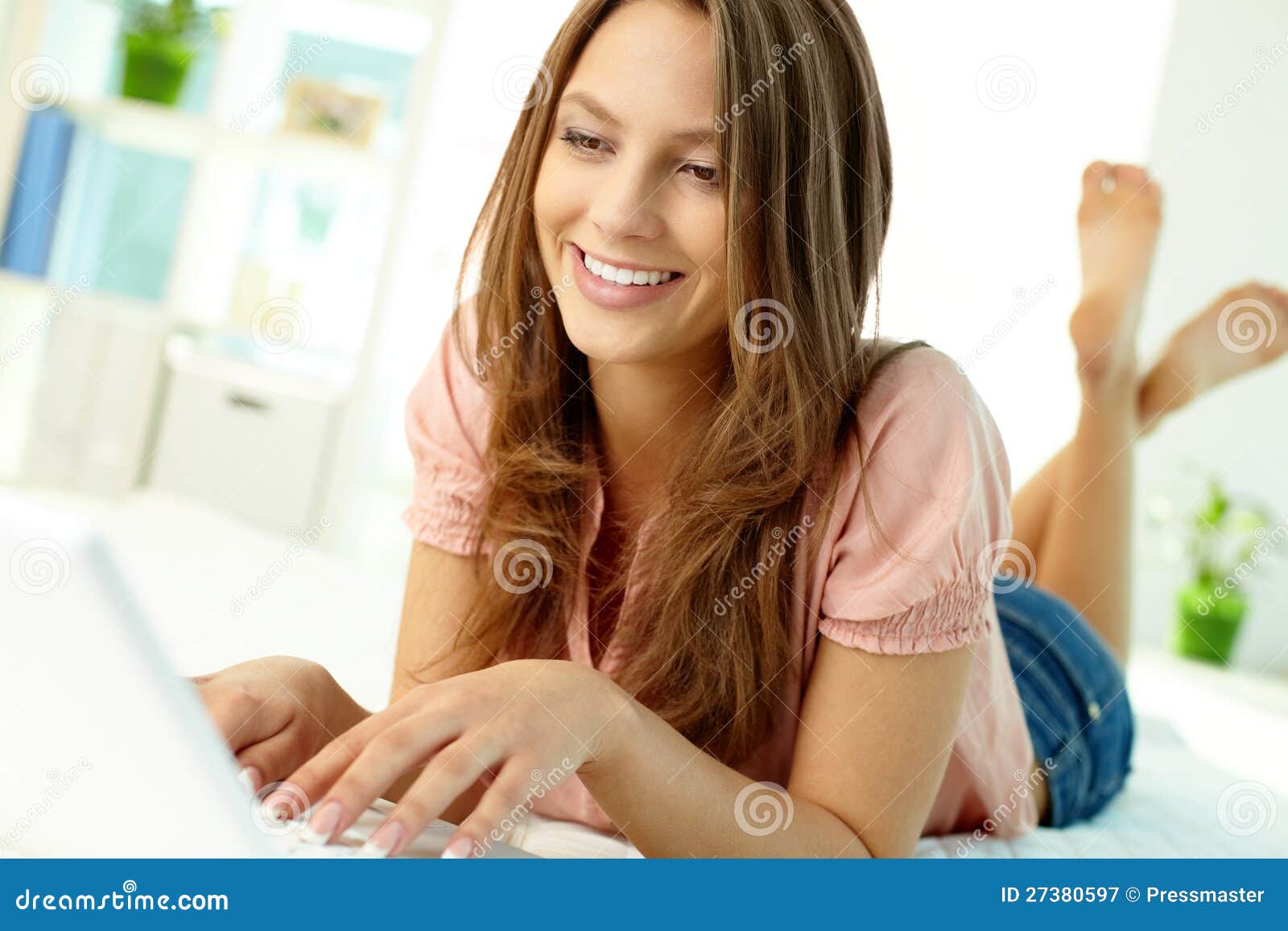 Working happily stock image. Image of lifestyle, joyful - 27380597