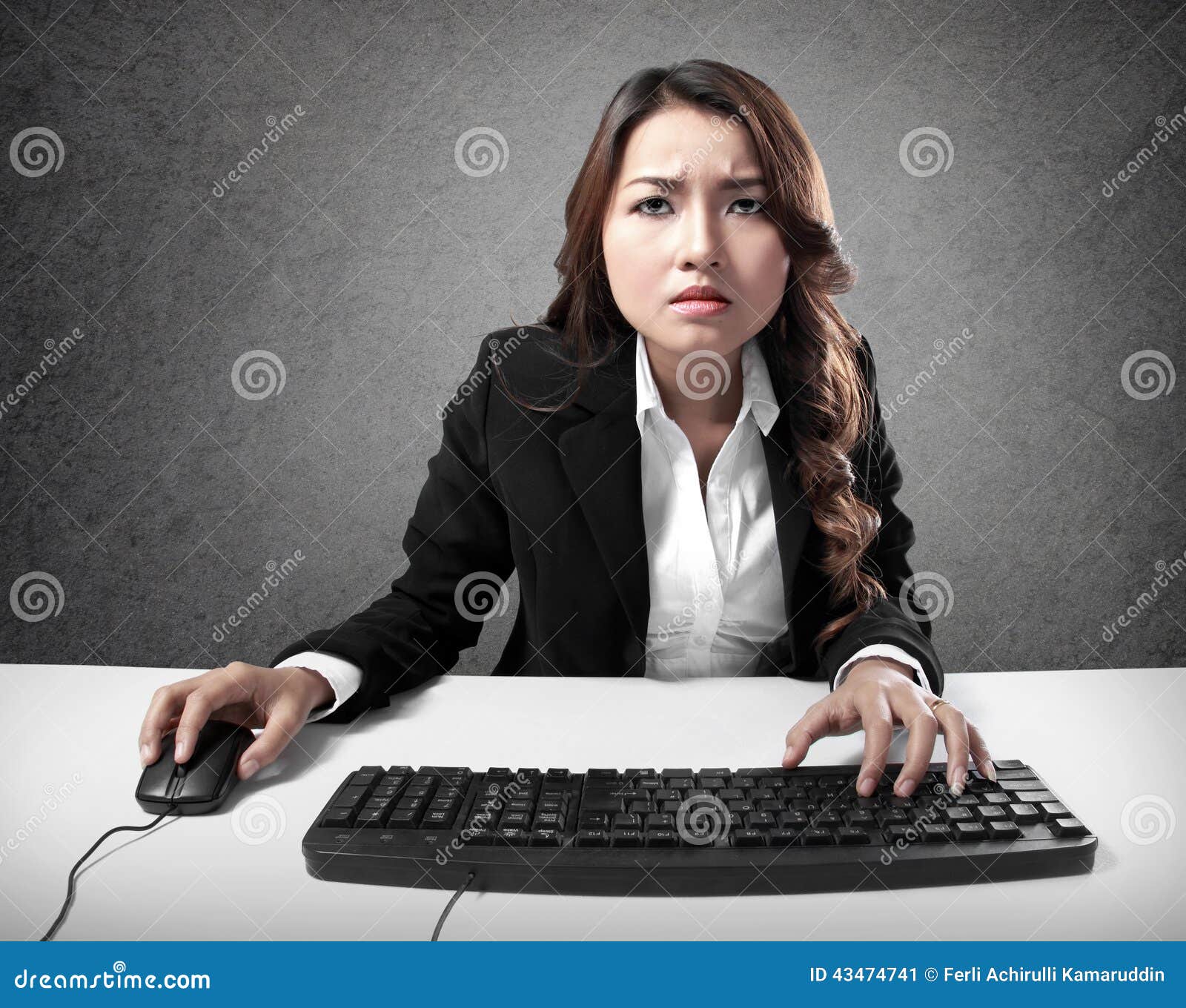 Working computer stock image. Image of monitor, manager - 43474741