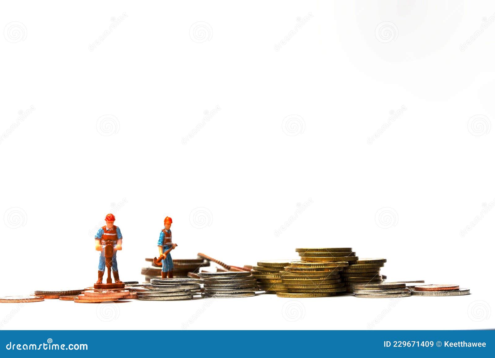 Working Hard Save Money Concept Ideas. Stock Image - Image of currency ...