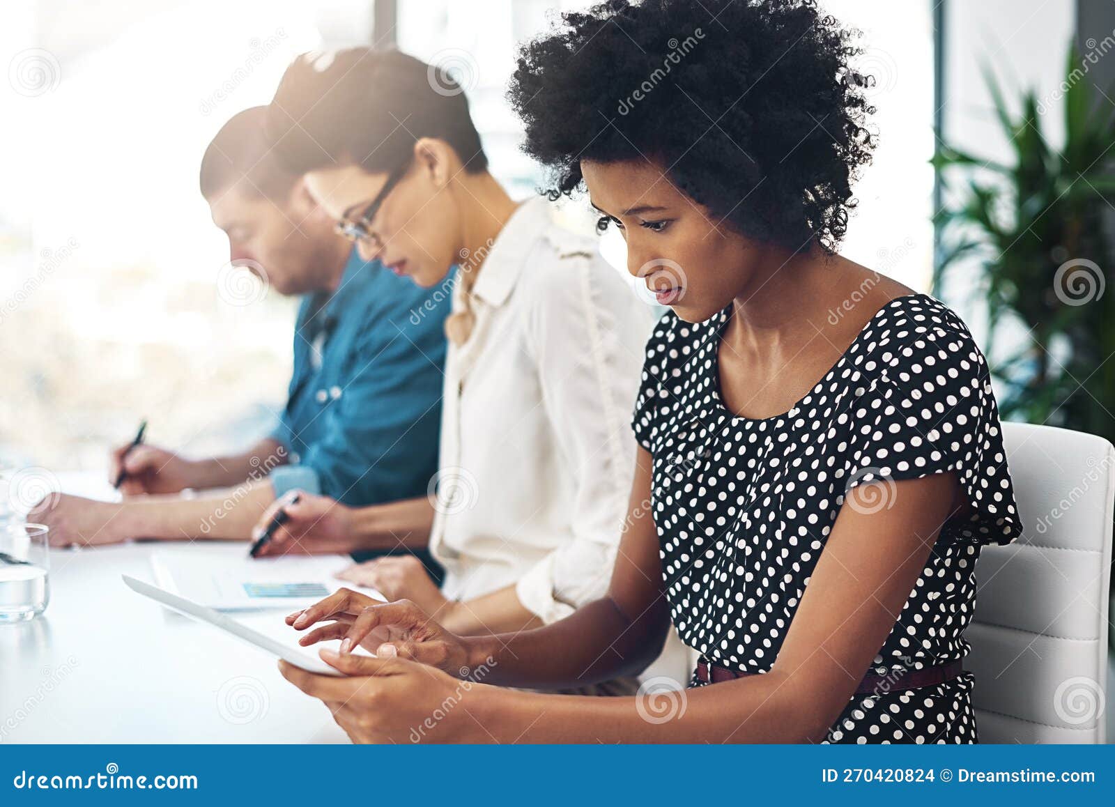 Working Hard and Staying Committed To Meet Their Deadlines. a Group of ...