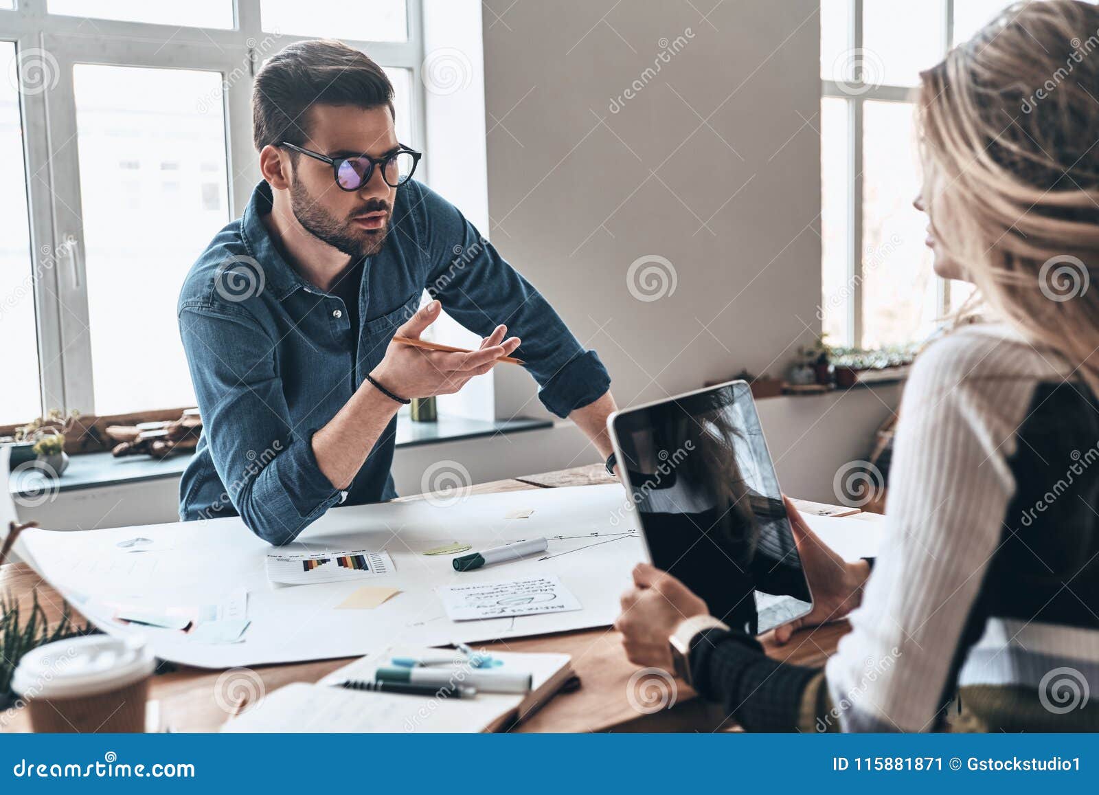 Working hard. stock image. Image of caucasian, creative - 115881871