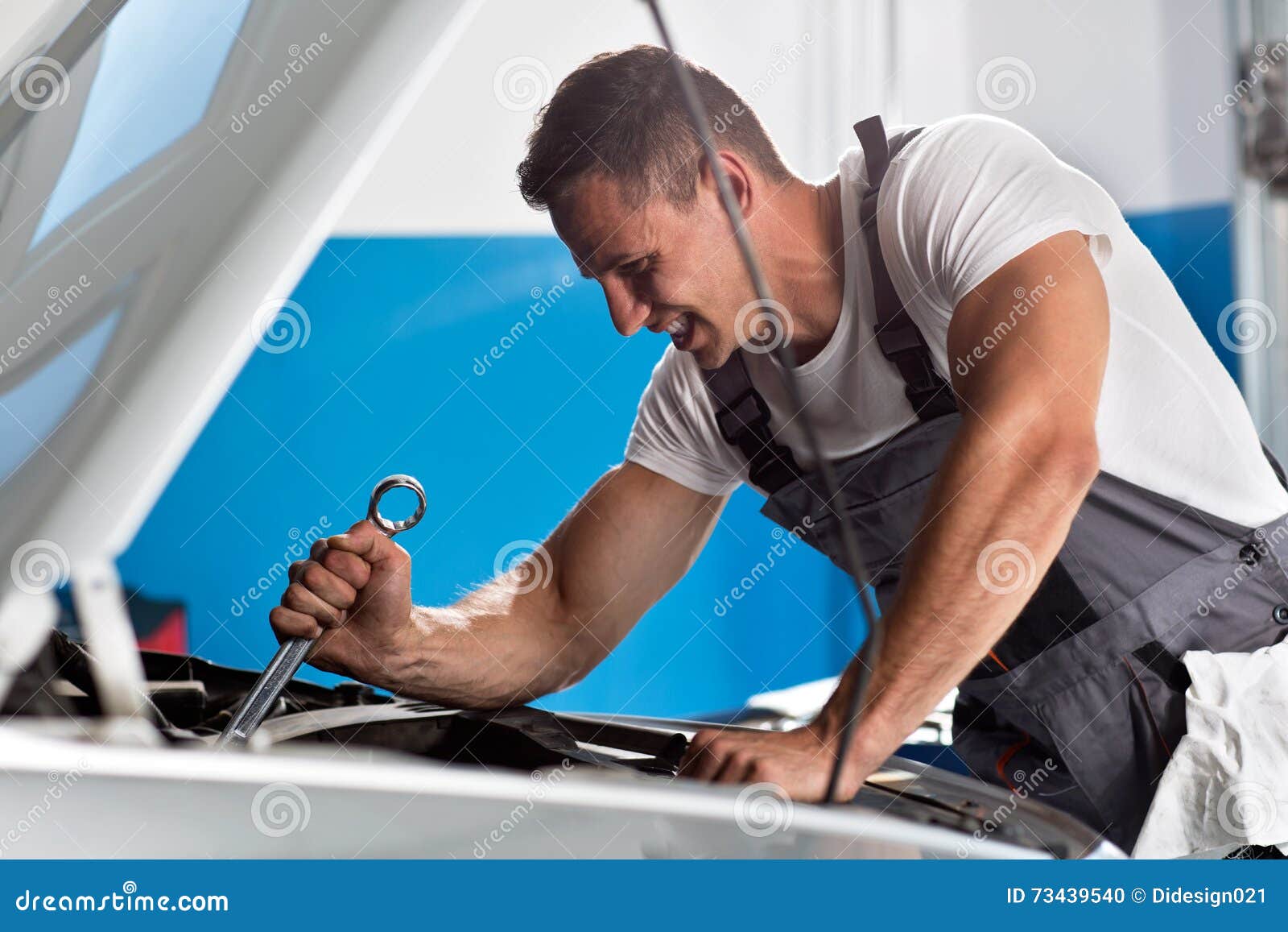 Working hard in a workshop stock photo. Image of occupation - 73439540