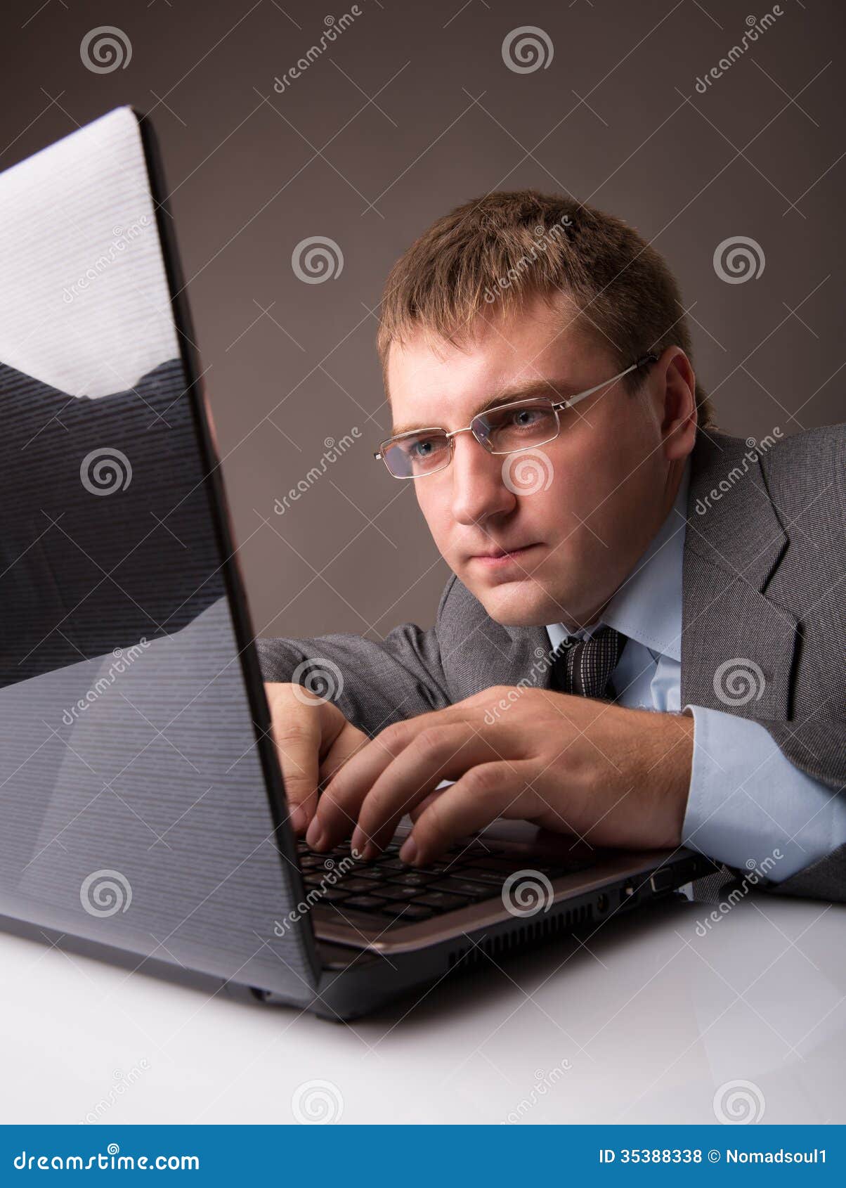 Working hard stock photo. Image of face, person, computer - 35388338