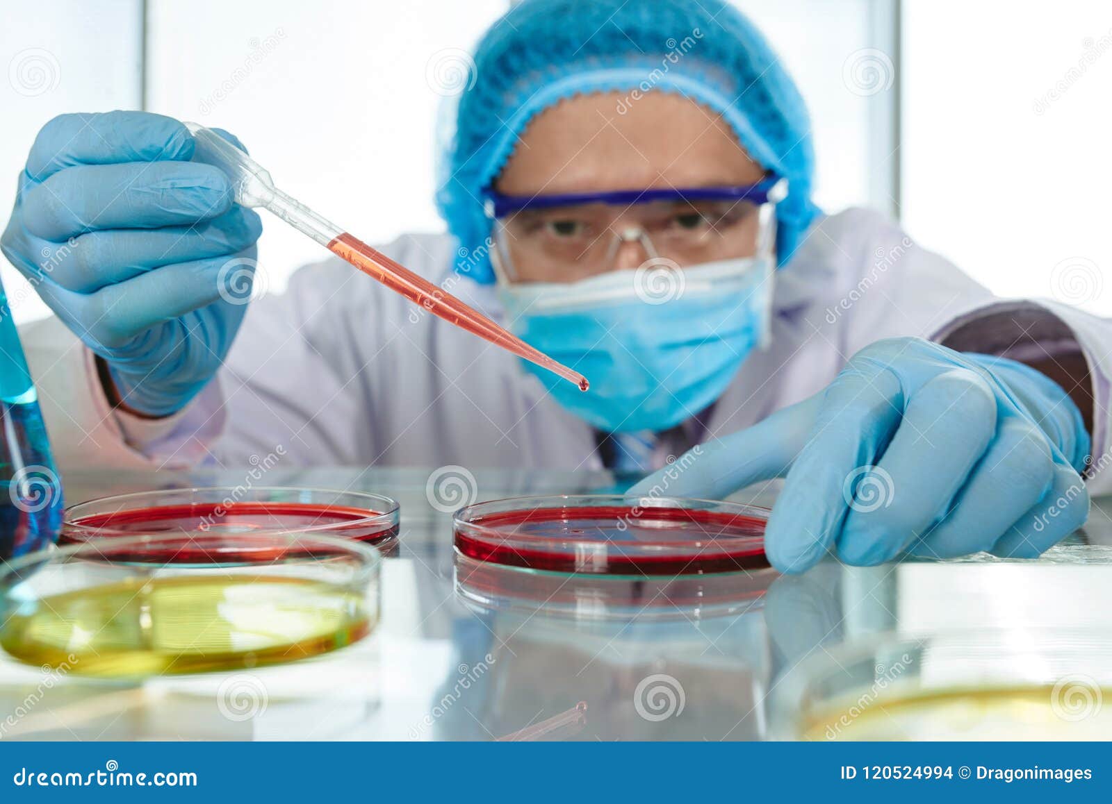 Working with Harzadous Reagent Stock Photo - Image of dangerous ...