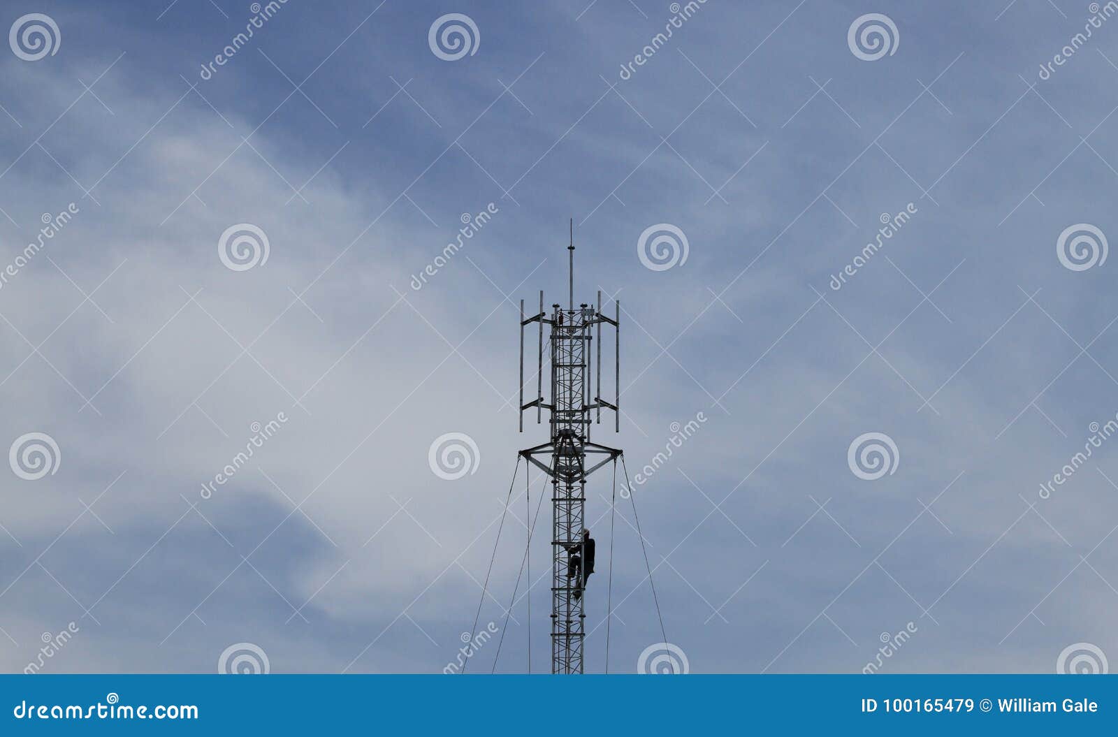 The Mast Construction Of The Suspended Structure. Stock Image ...
