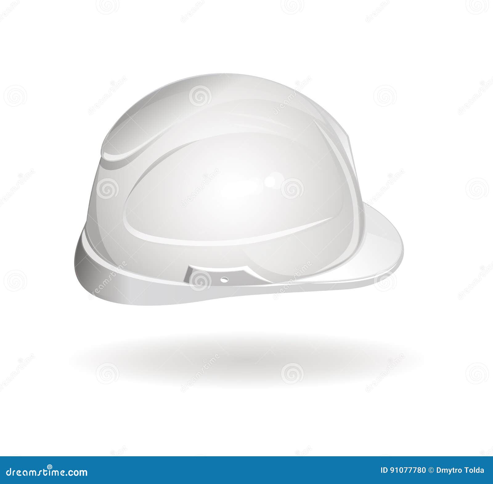 Working Helmet Side View. Hard Hat Icon Stock Vector - Illustration of ...