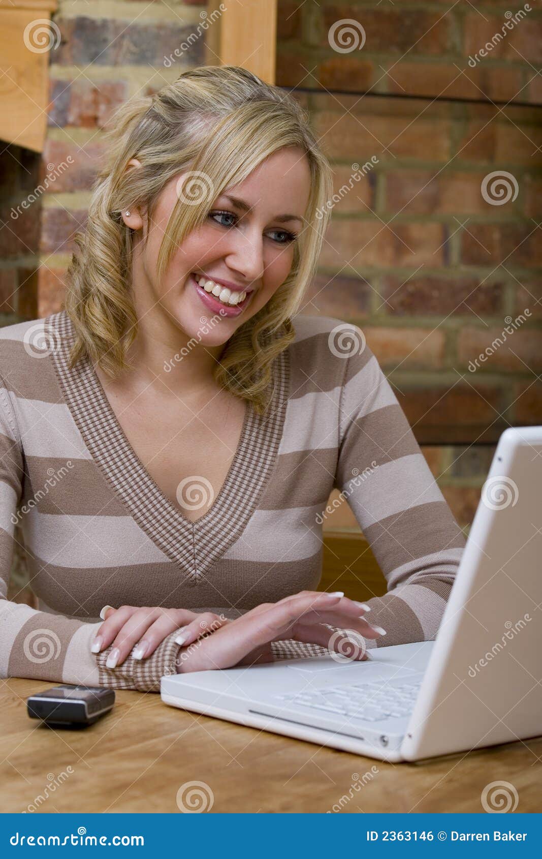Working at Home stock photo. Image of girl, attractive - 2363146