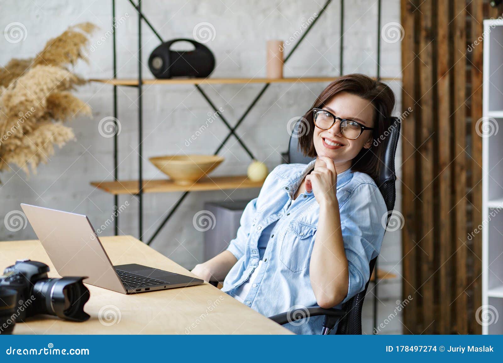 Working from Home. Communication Online Stock Photo - Image of ...
