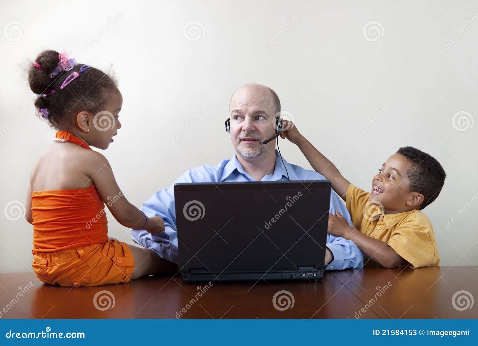 Working from Home Distractions Stock Image - Image of distracted ...