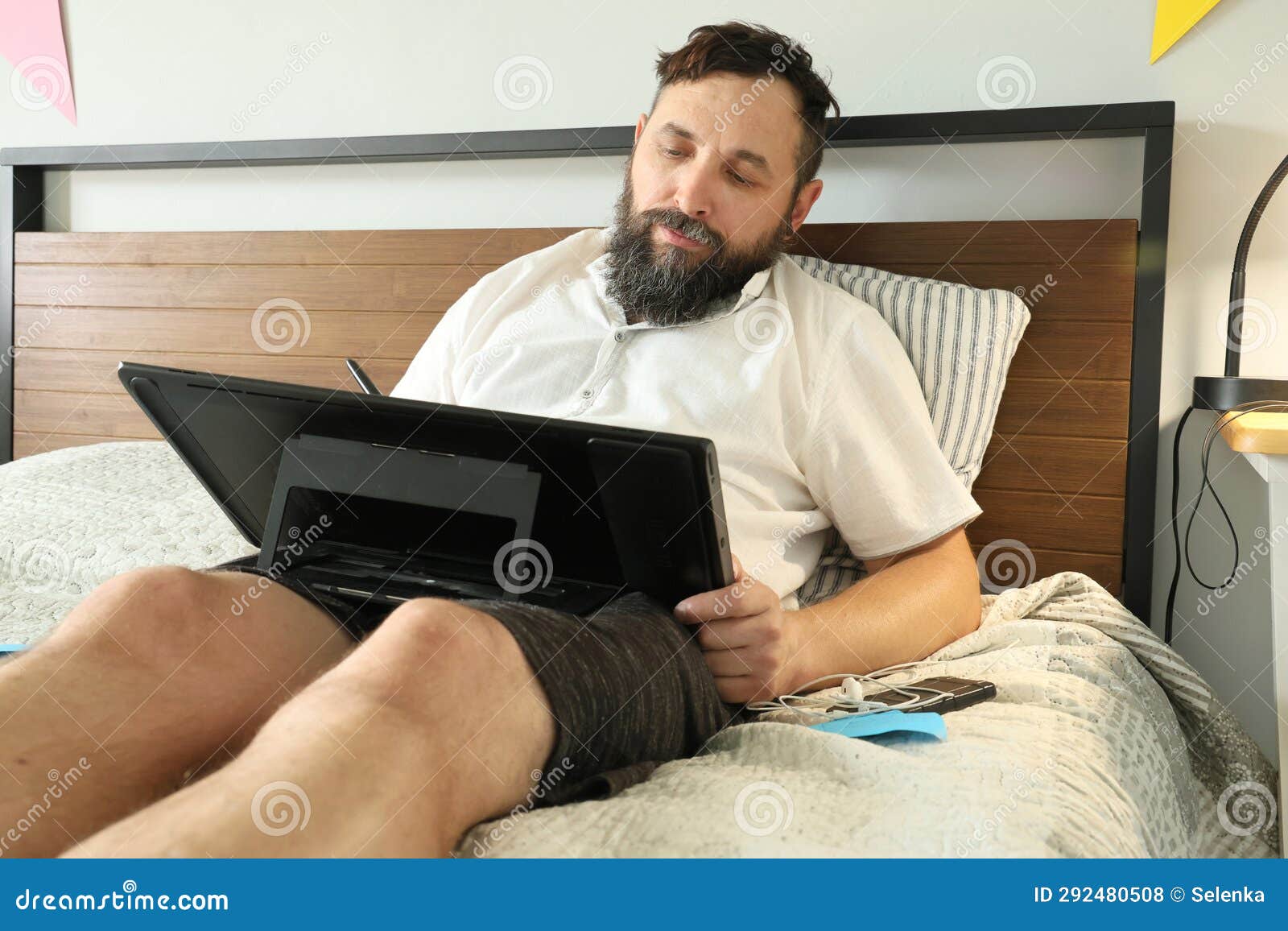 Working at Home Graphic Designer Remote Worker Stock Photo - Image of ...