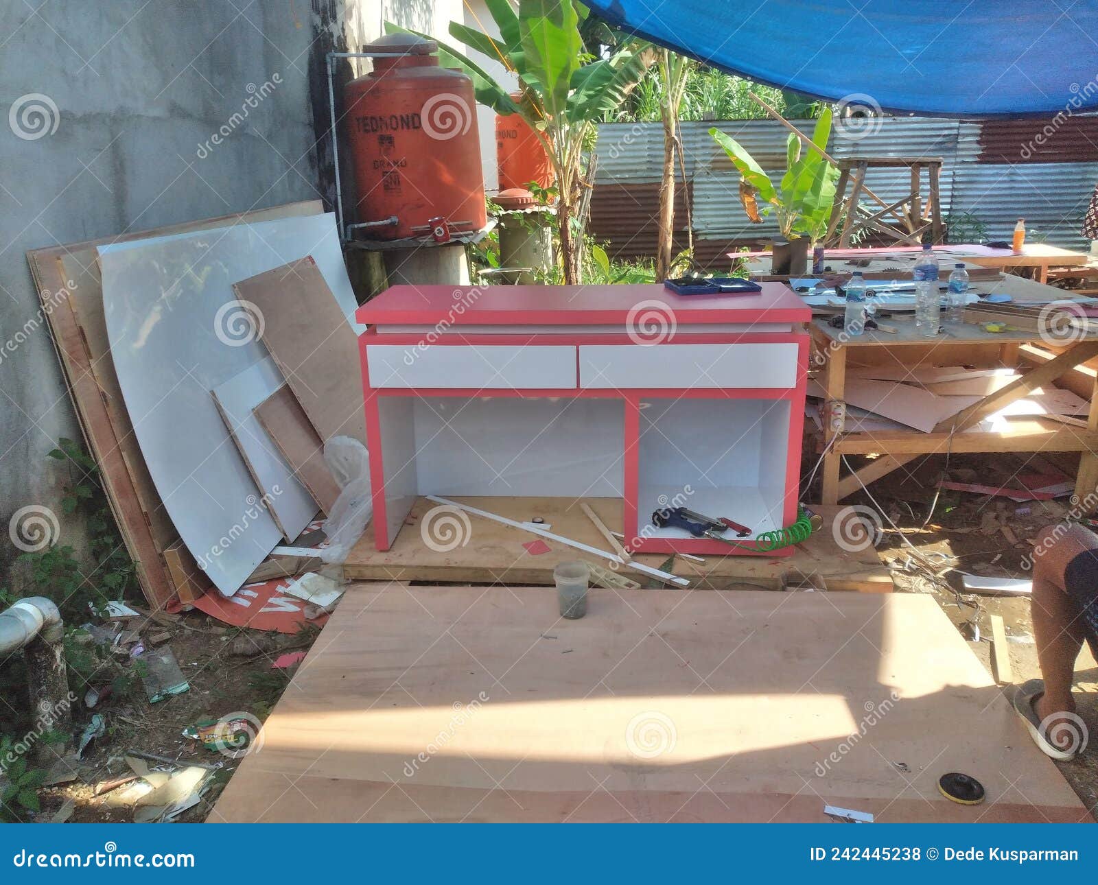 Working at Home Interior Worksho Stock Photo - Image of worksho, moved ...