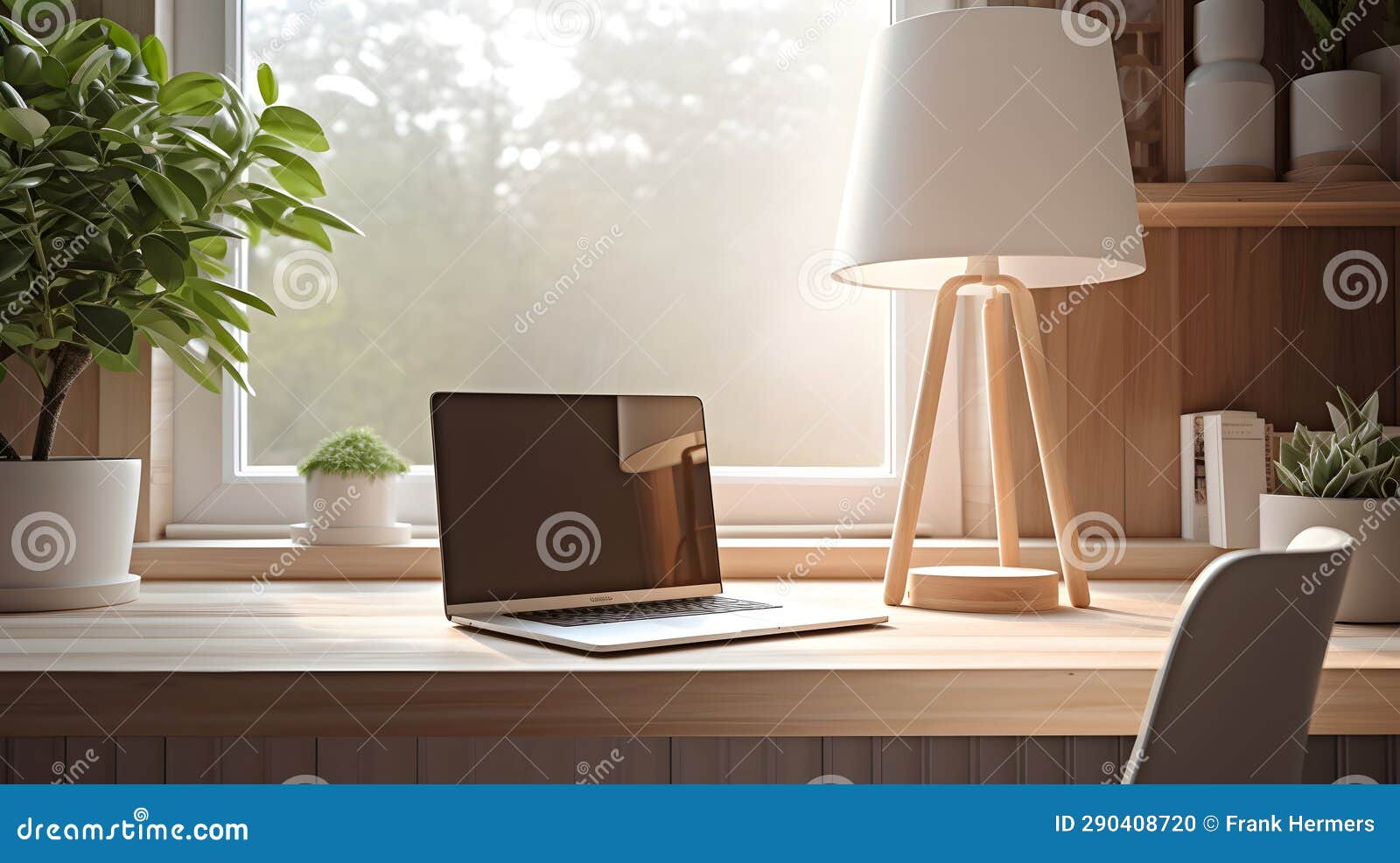 Working from Home Office Modern Working Space Stock Photo - Image of ...