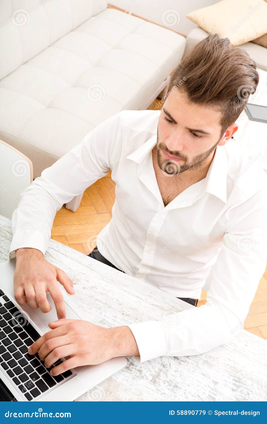 Working at home stock image. Image of occupation, business - 58890779