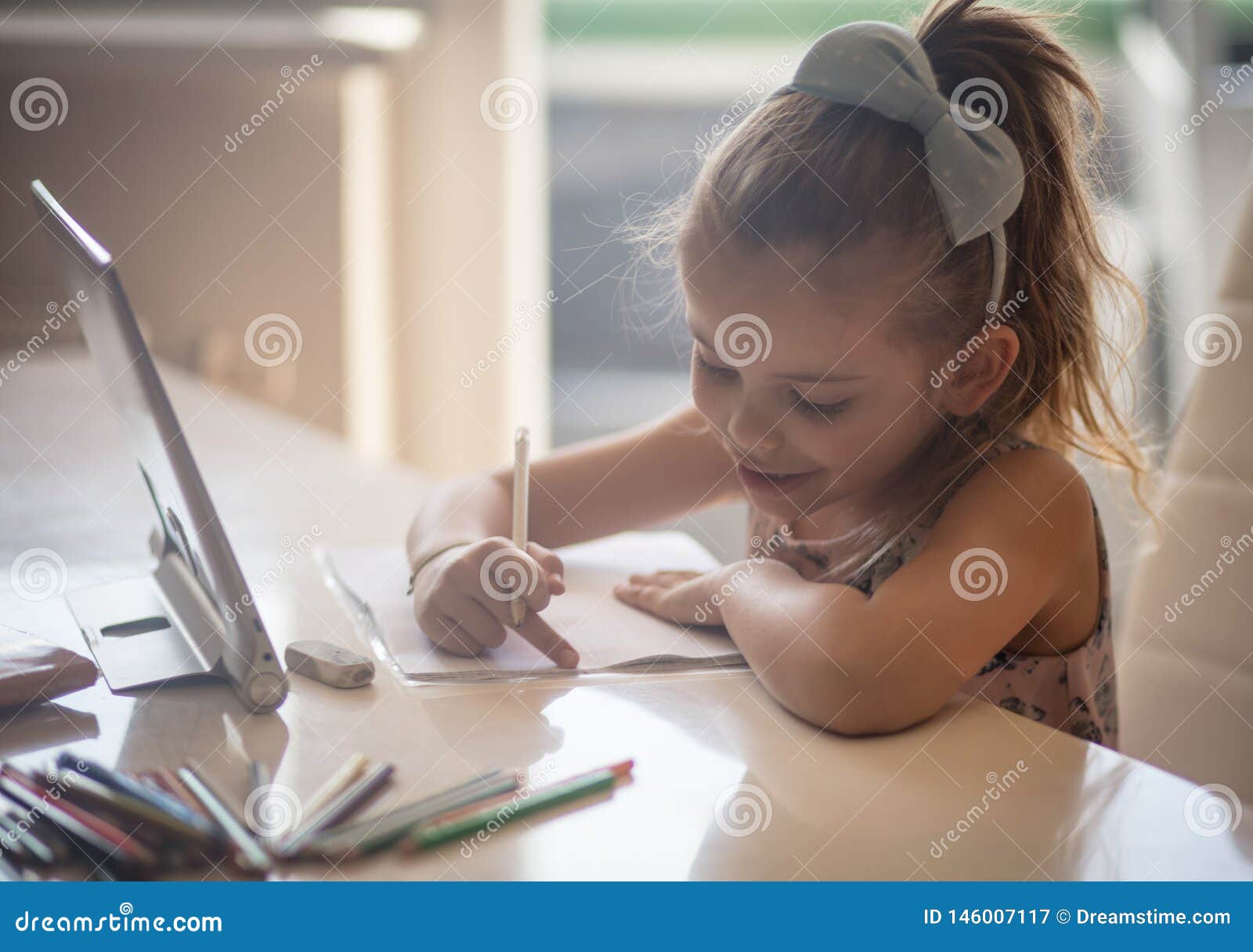 Working Homework with a Smile Stock Image - Image of activity, book ... Working Homework with a Smile Stock Image - Image of activity, book ...