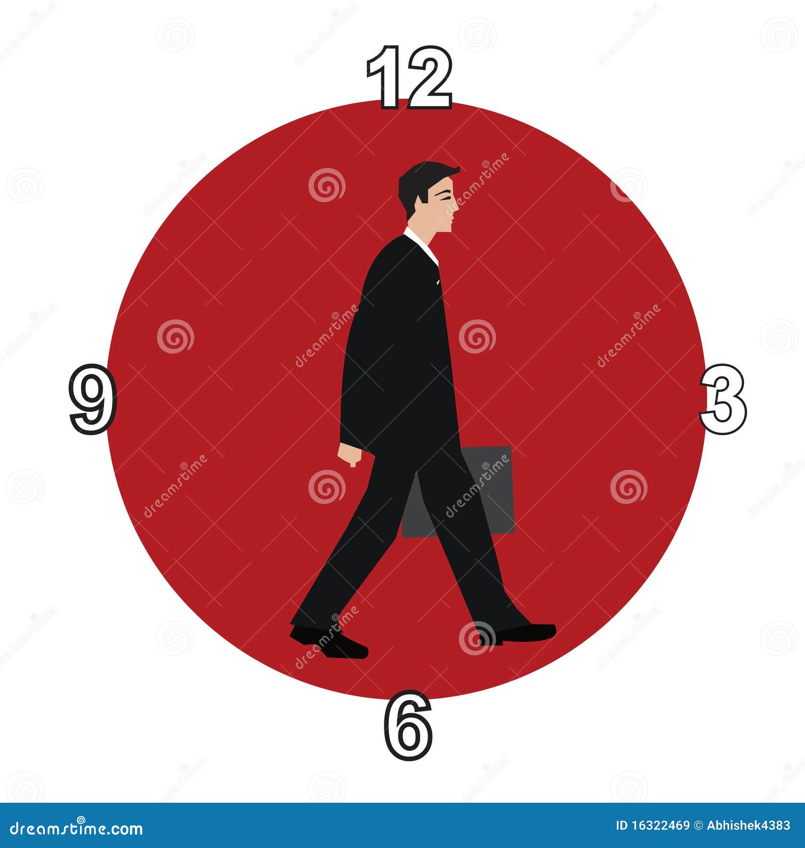 Working hours stock illustration. Illustration of routine - 16322469