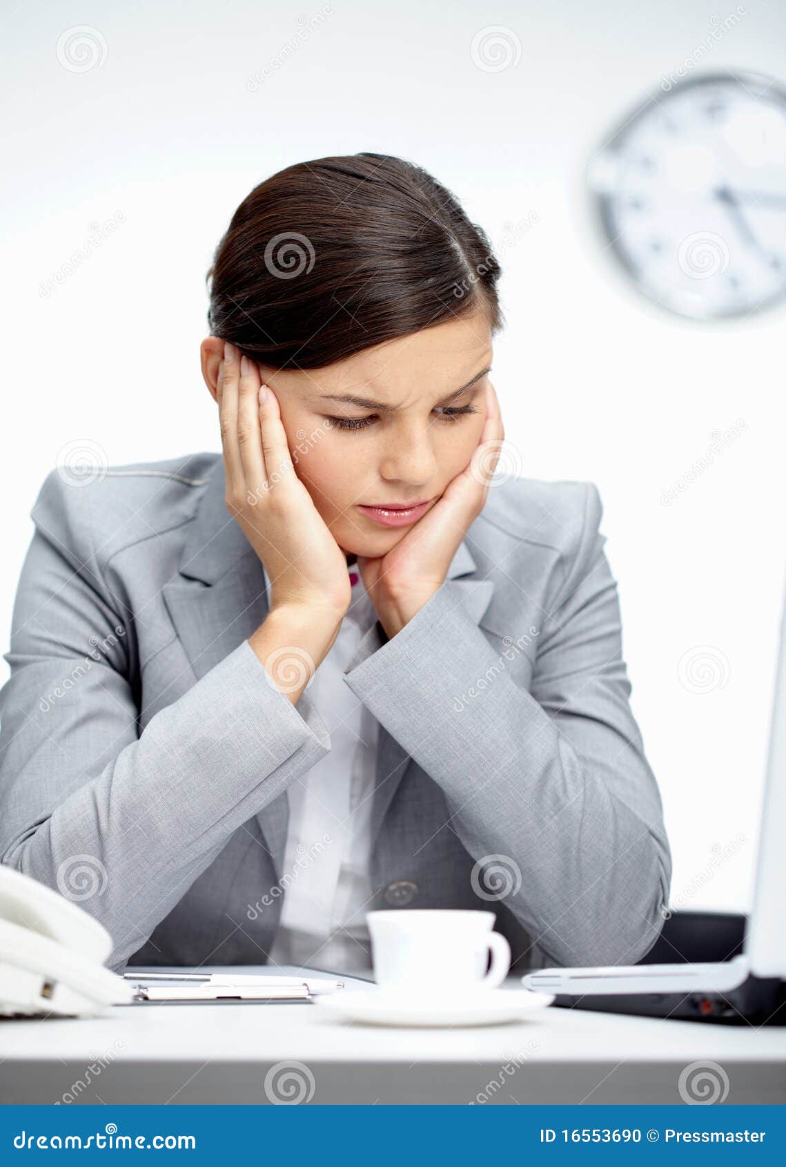 Working hours stock photo. Image of education, brunette - 16553690