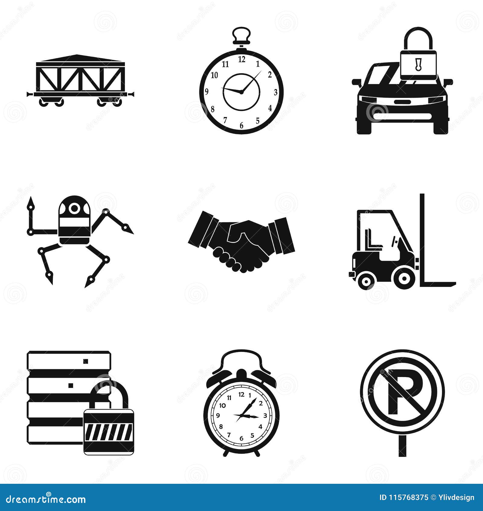 Working Hours Icons Set, Simple Style Stock Vector - Illustration of ... Working Hours Icons Set, Simple Style Stock Vector - Illustration of ...