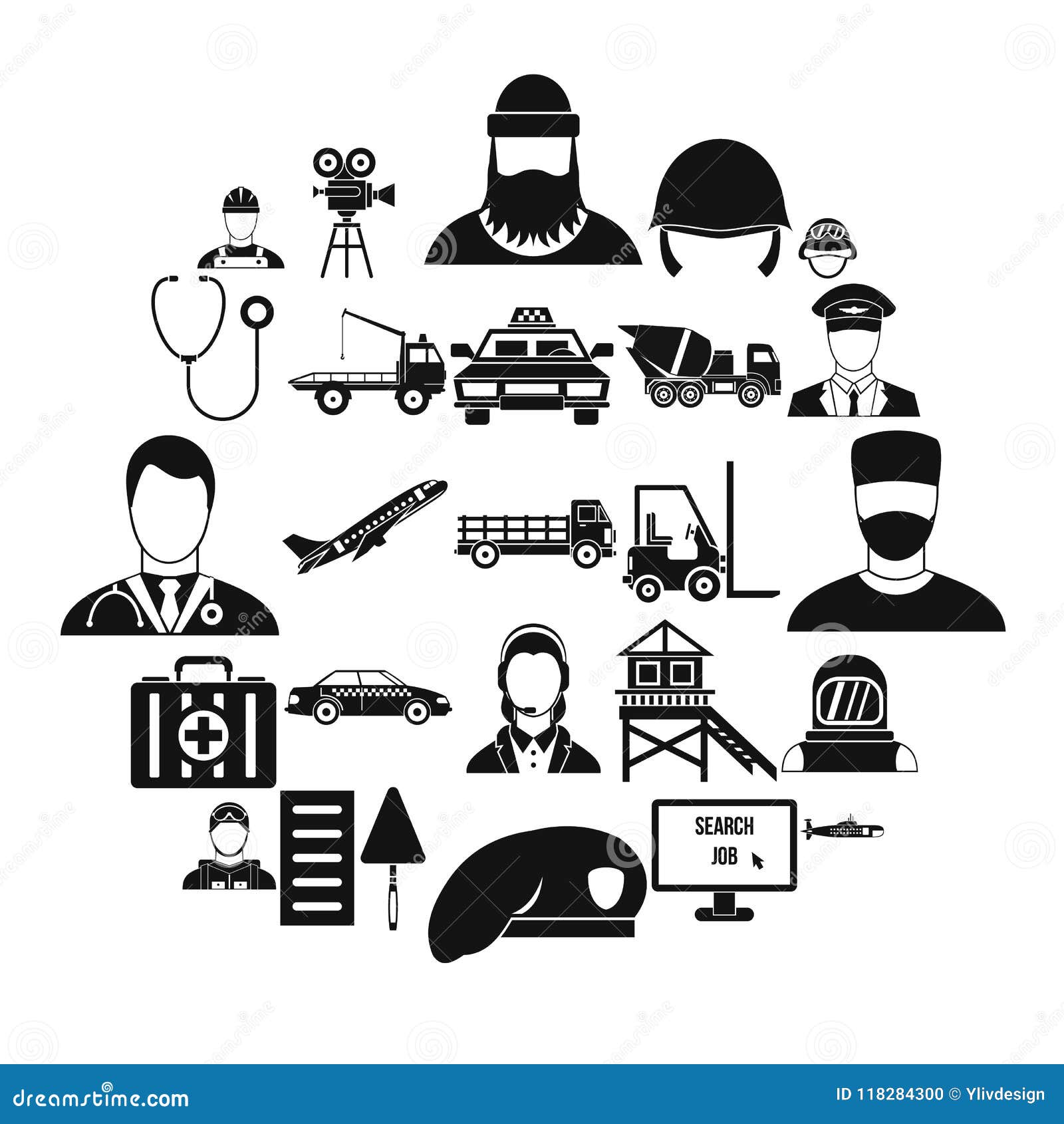 Working Hours Icons Set, Simple Style Stock Vector - Illustration of ... Working Hours Icons Set, Simple Style Stock Vector - Illustration of ...