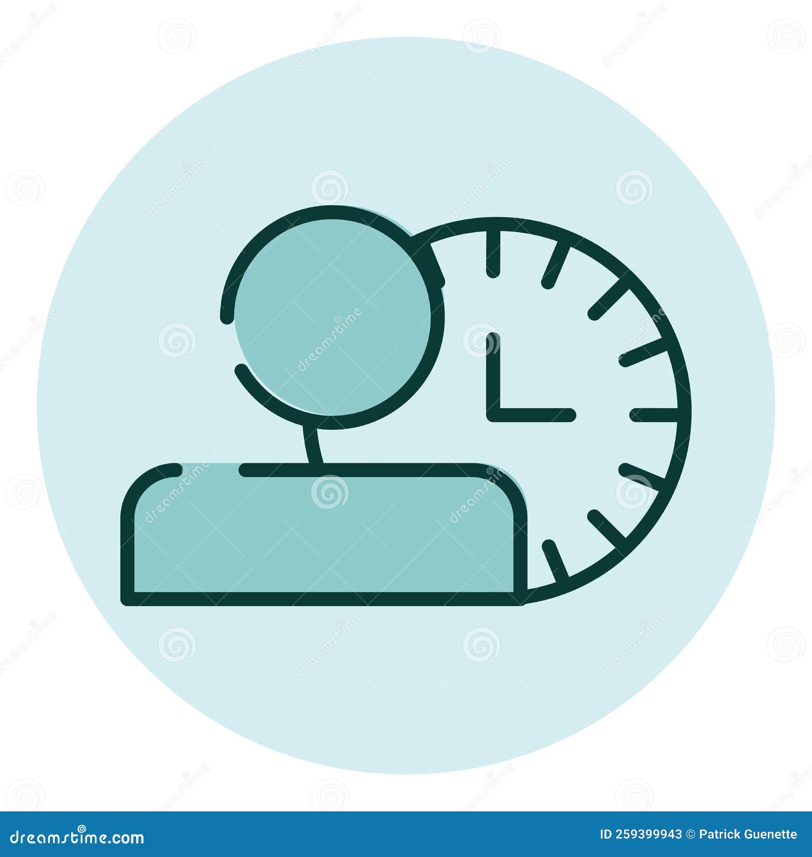 Working hours, icon stock vector. Illustration of design - 259399943