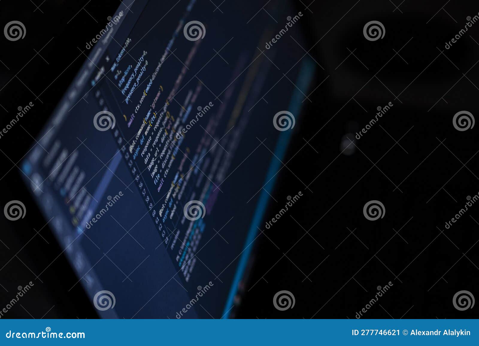 Working Hours Programming The Programmer Prints New Lines Of Html Stock Image Image Of