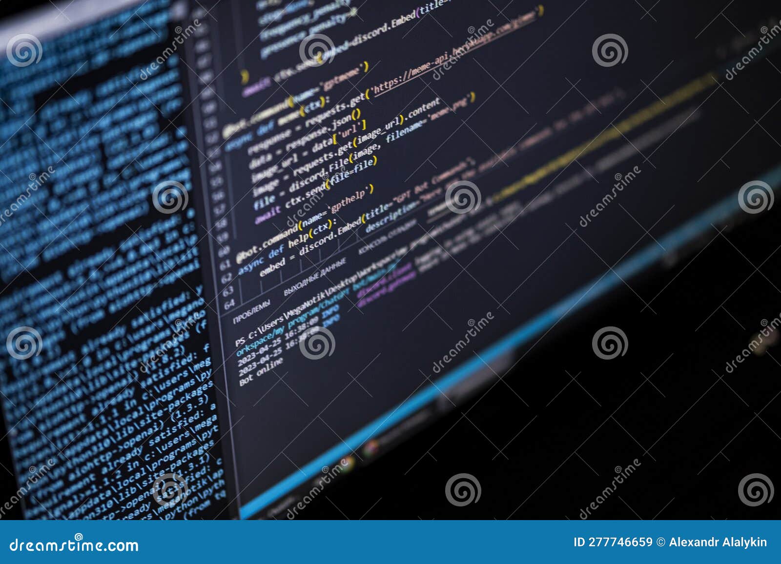 Working Hours Programming The Programmer Prints New Lines Of Html Stock Image Image Of Java