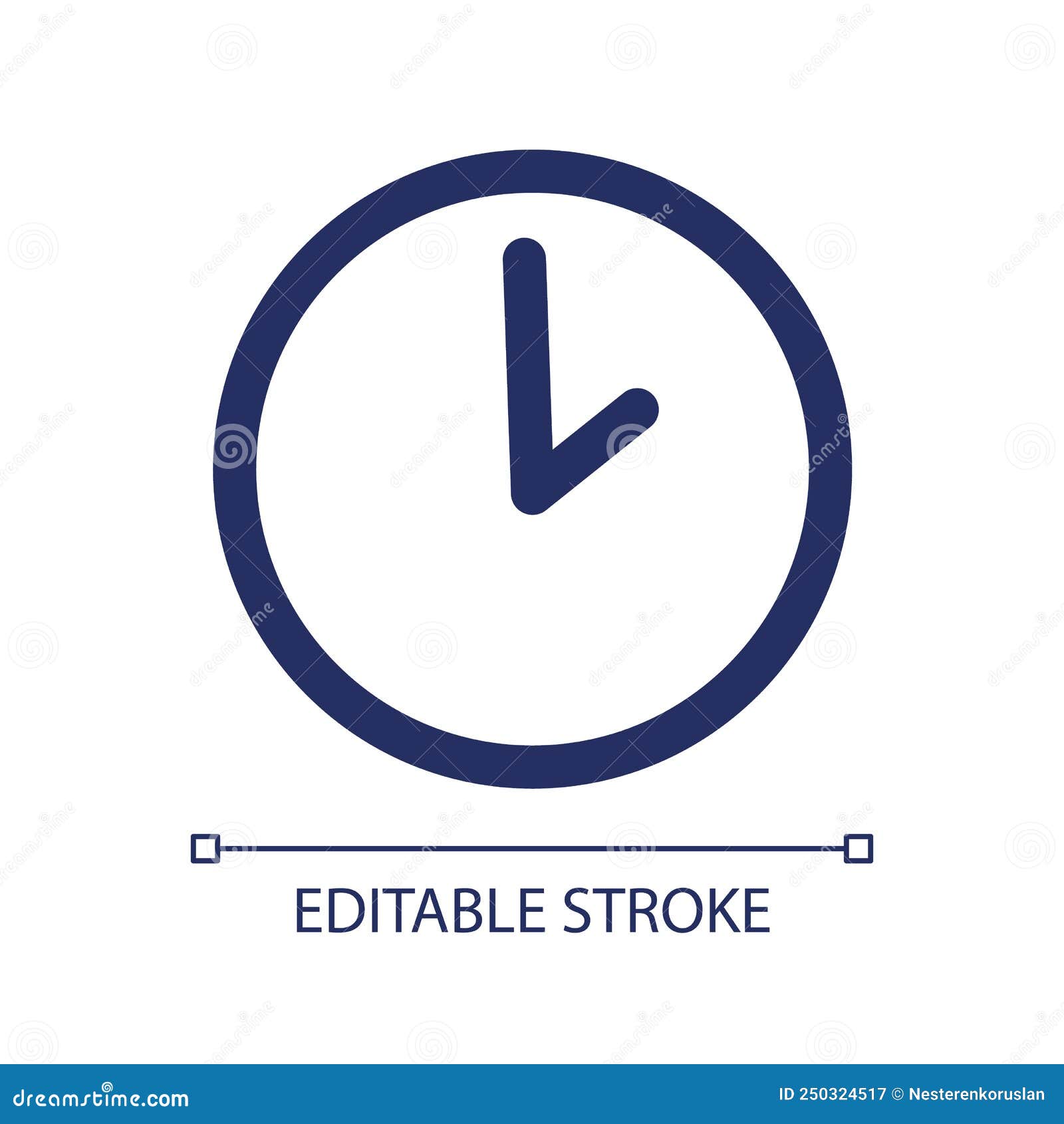 Working Hours RGB Color Ui Icon Stock Vector - Illustration of button ...