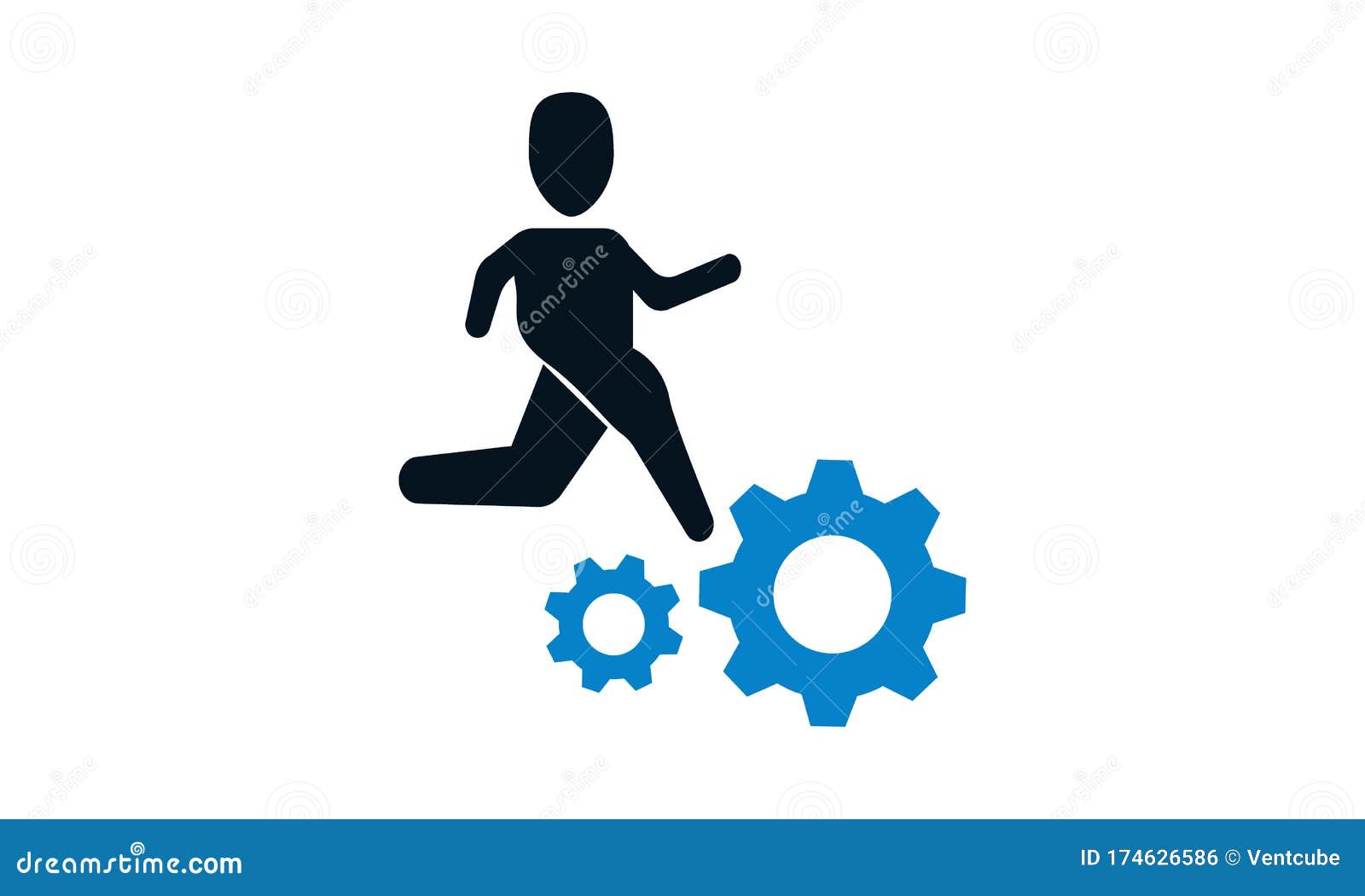 Working Icon in Trendy Flat Style Isolated on White Background. Stock ...