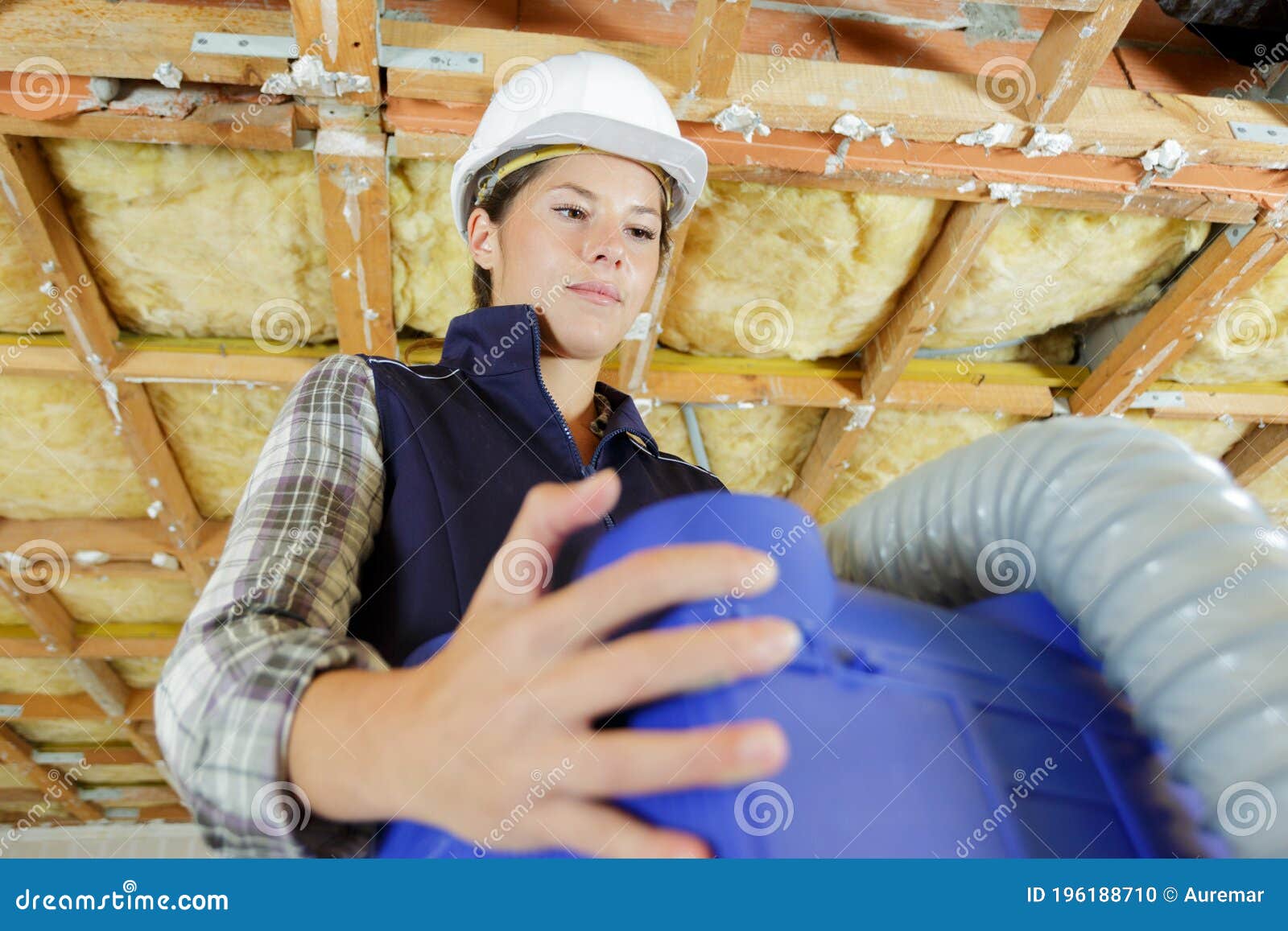 Working on Indoor Piping Systems Stock Photo - Image of commercial ...