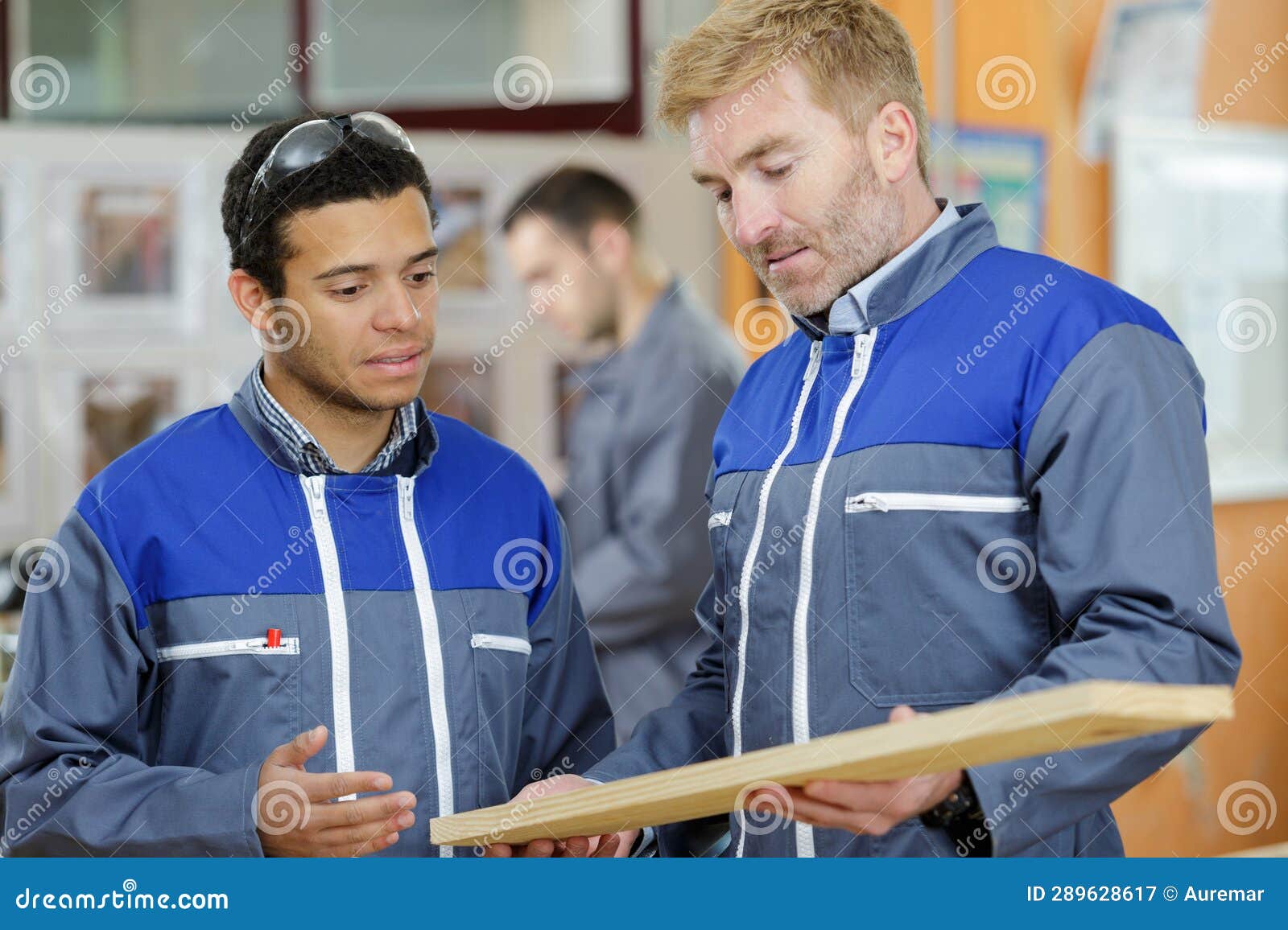 Working Indoor Work in Wood Workshop Stock Image - Image of wife ...