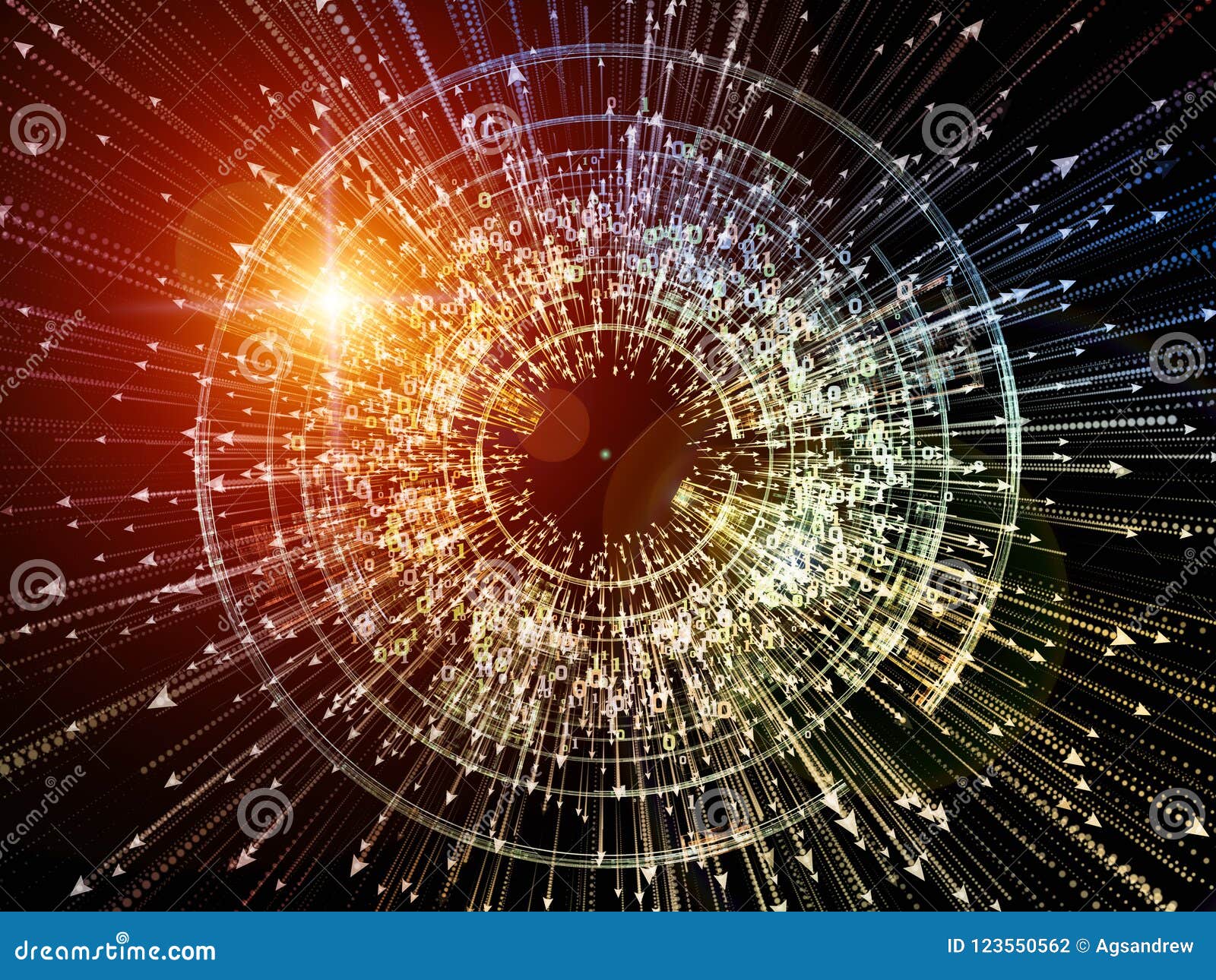 Working Integers stock illustration. Illustration of glow - 123550562