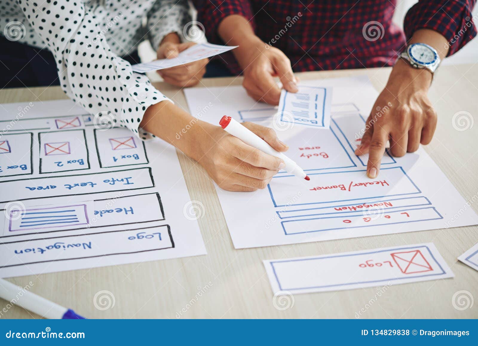 Working on interface stock photo. Image of application - 134829838