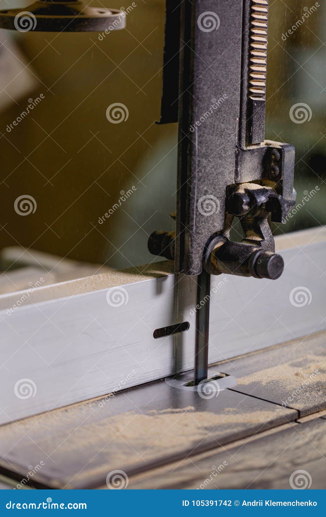 Working Jigsaw Machine Close-up Stock Photo - Image of carpentry, craft ...