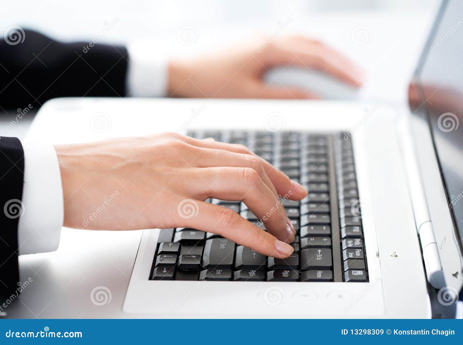 Working on the laptop stock image. Image of computing - 13298309