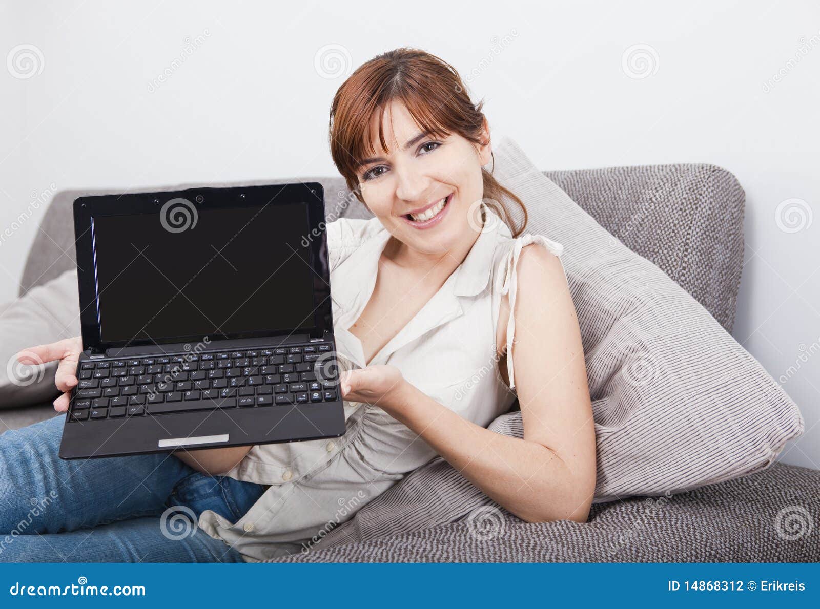 Working with a laptop stock photo. Image of laptop, looking - 14868312